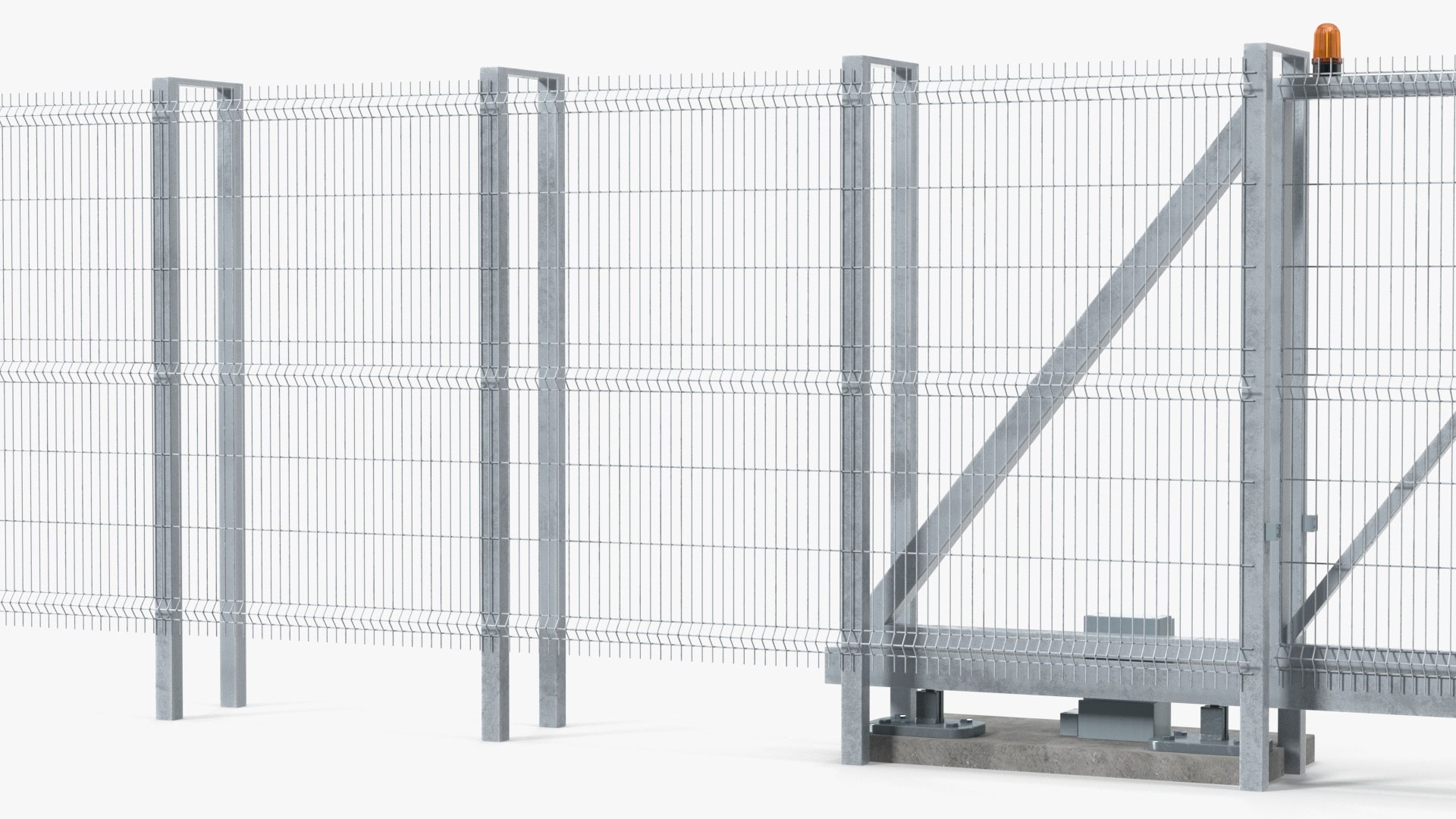 3D Industrial Mesh Gates Steel model - TurboSquid 2175149