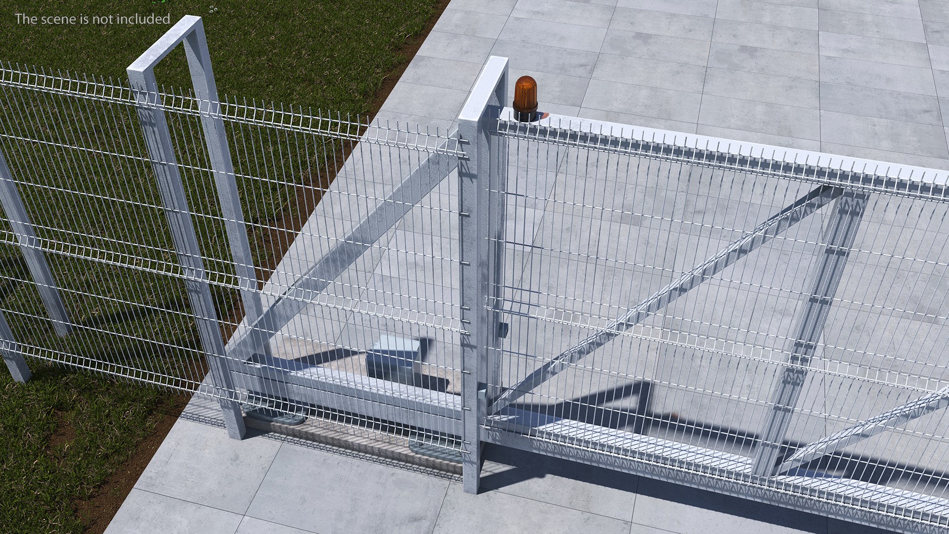 3D Industrial Mesh Gates Steel model - TurboSquid 2175149