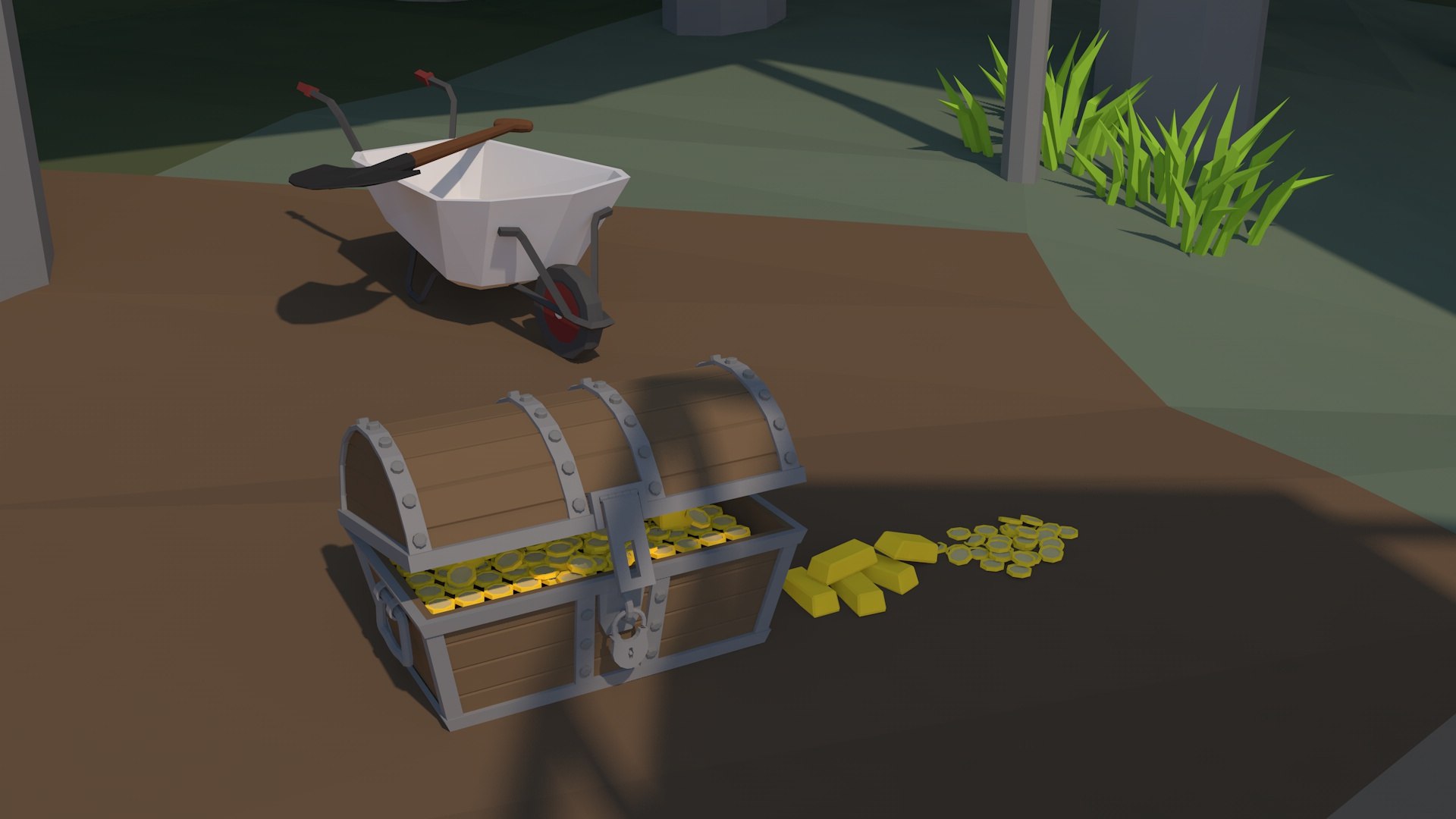 Beach House Island Props Collection - Game Ready Low Poly 3D Model ...