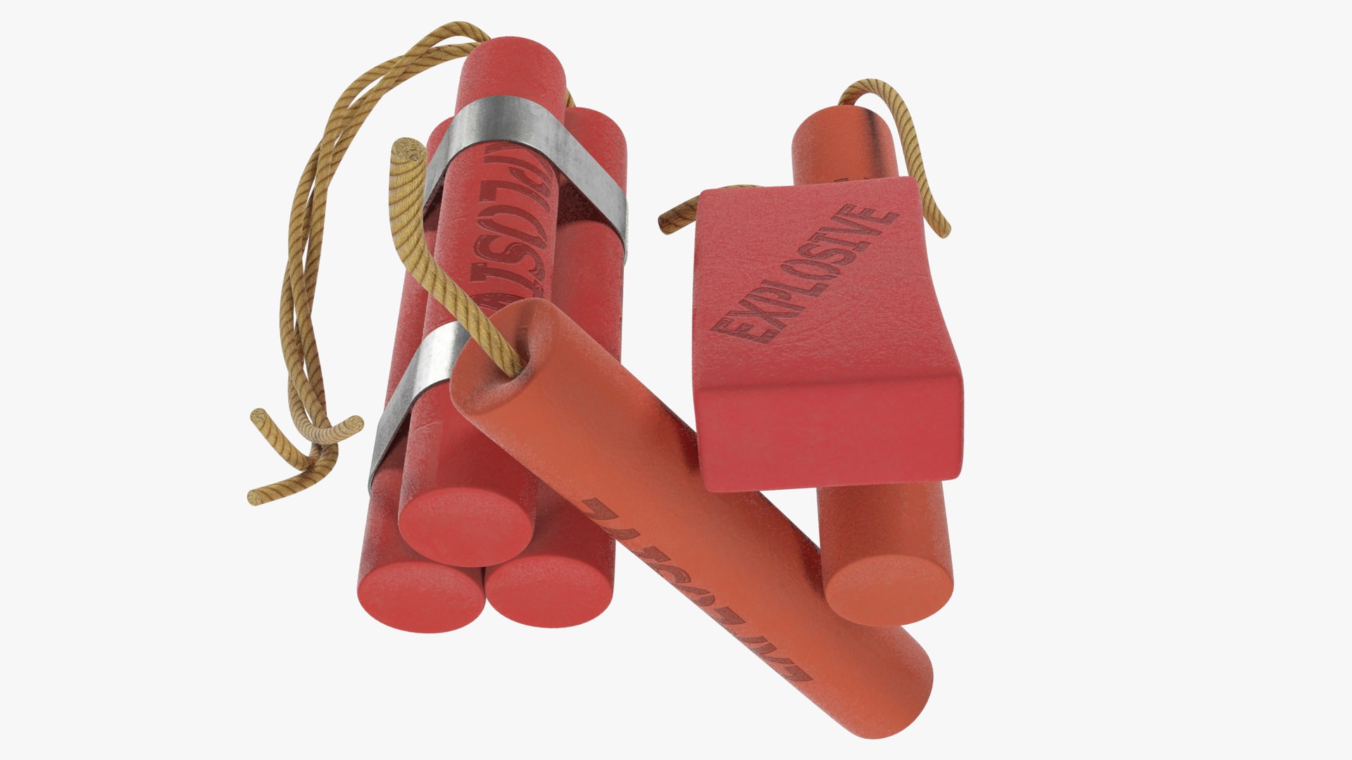 3D Model Tnt Dynamite Explosives - TurboSquid 1449568