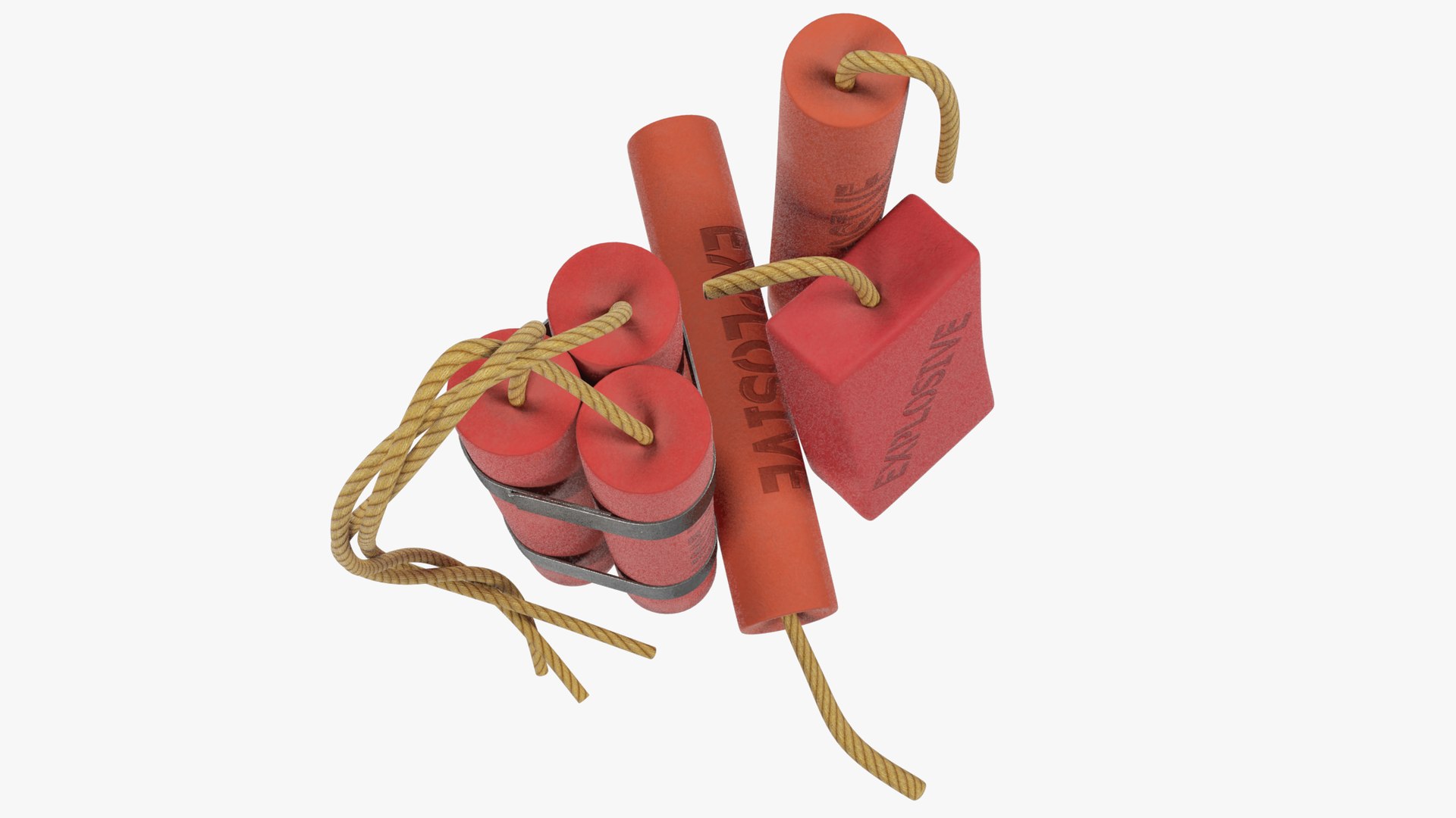 3D Model Tnt Dynamite Explosives - TurboSquid 1449568