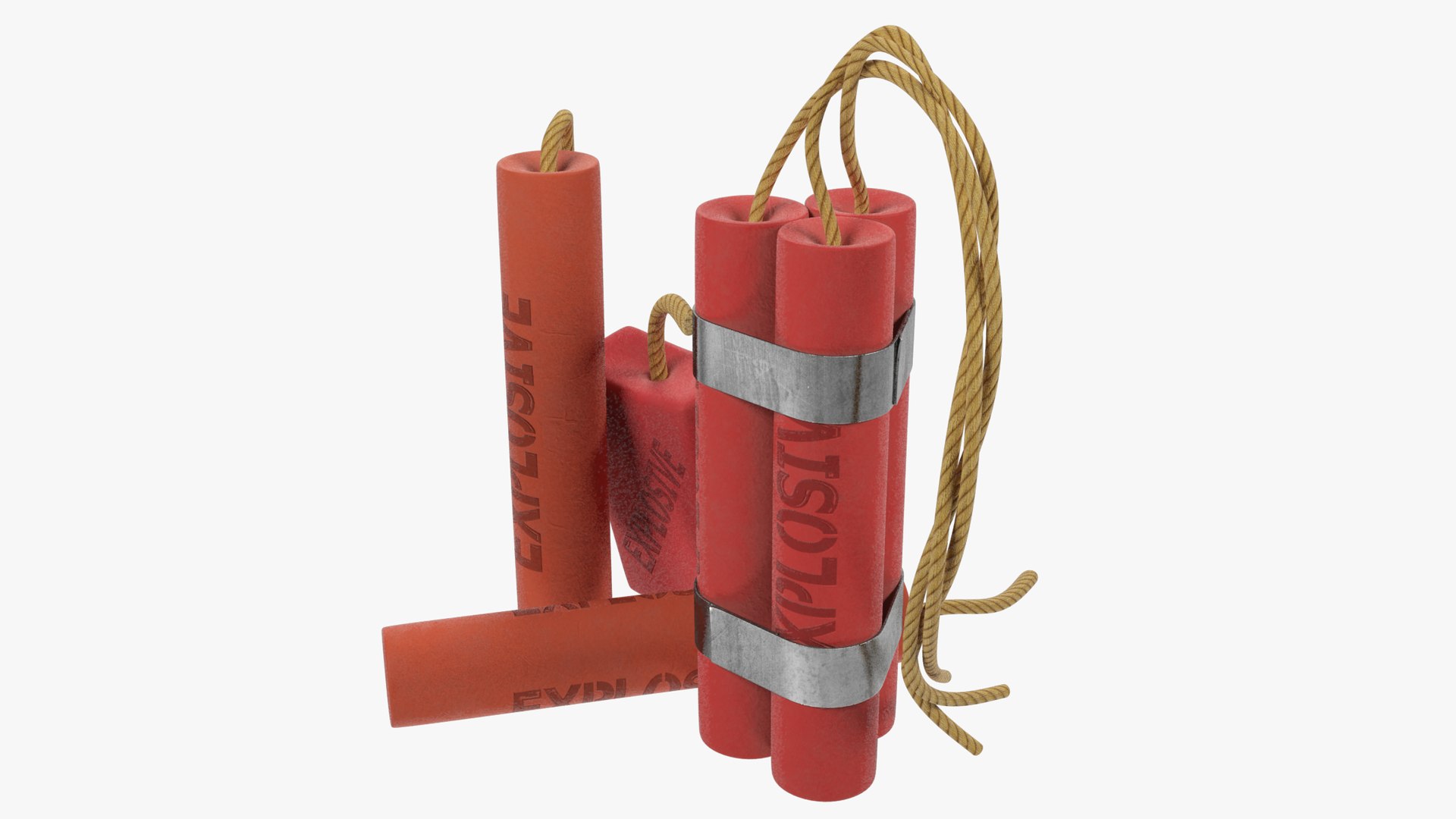 3D Model Tnt Dynamite Explosives - TurboSquid 1449568