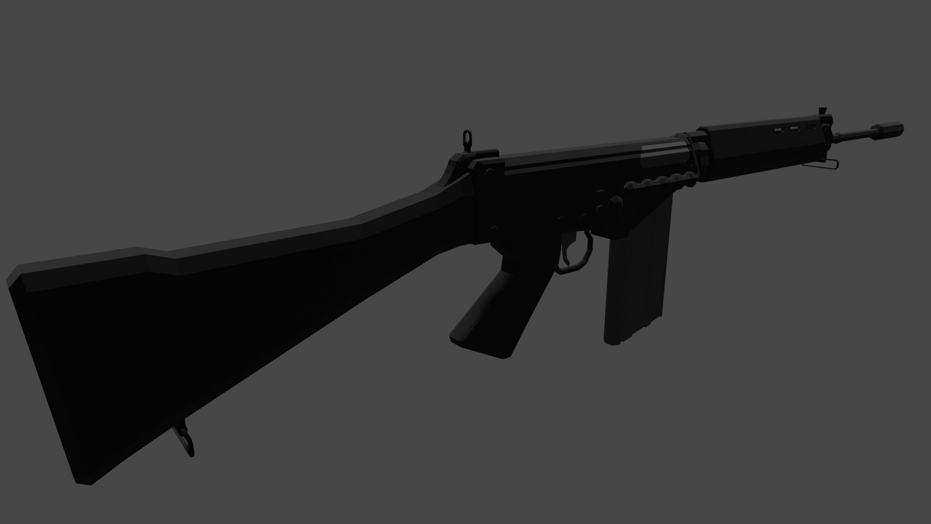 3D Fn Fal Rifle Model - TurboSquid 1596646