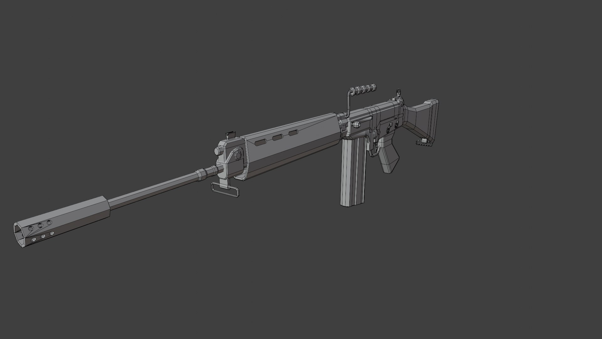 3D Fn Fal Rifle Model - TurboSquid 1596646