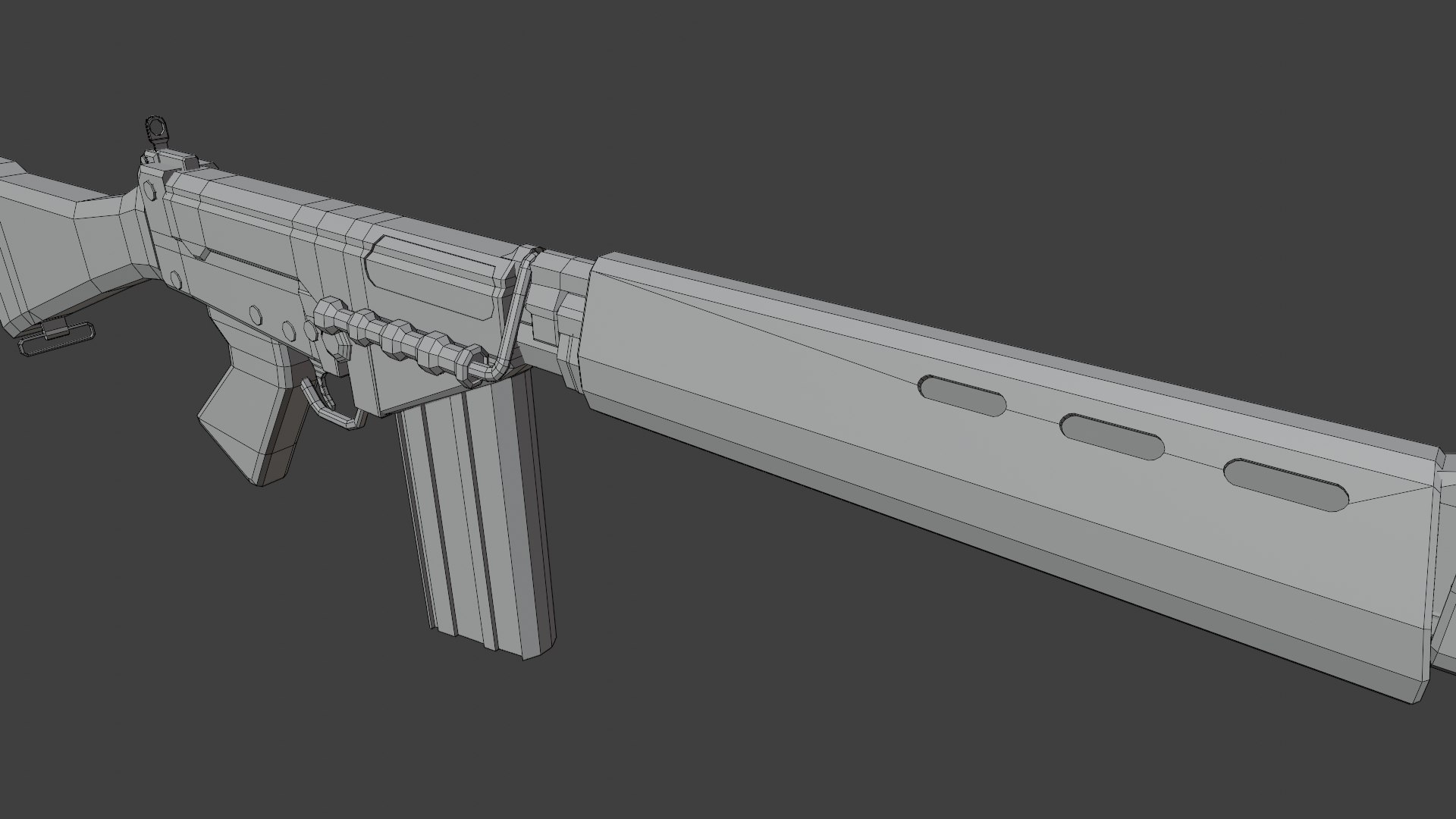 3D Fn Fal Rifle Model - TurboSquid 1596646