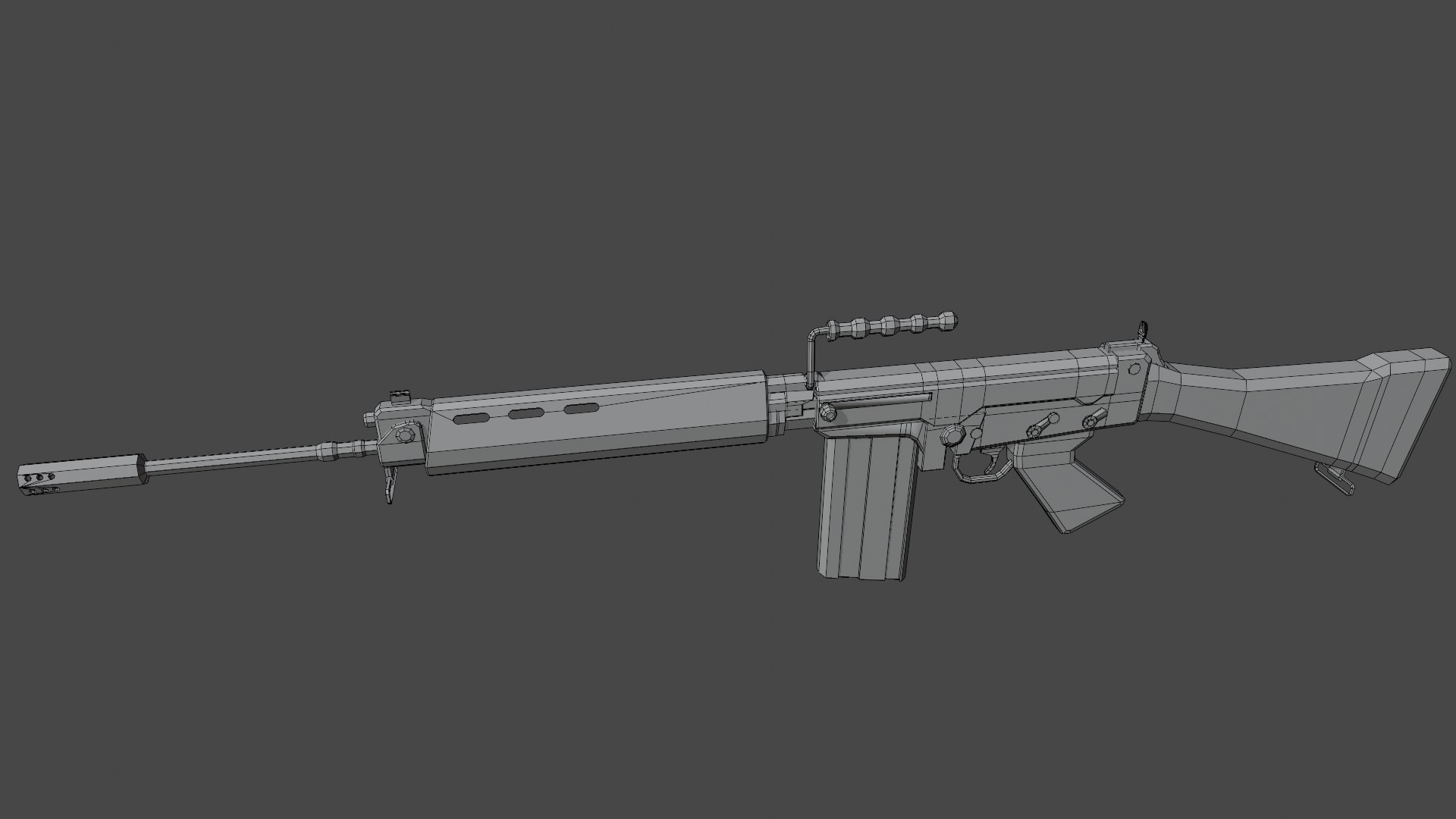 3D Fn Fal Rifle Model - TurboSquid 1596646