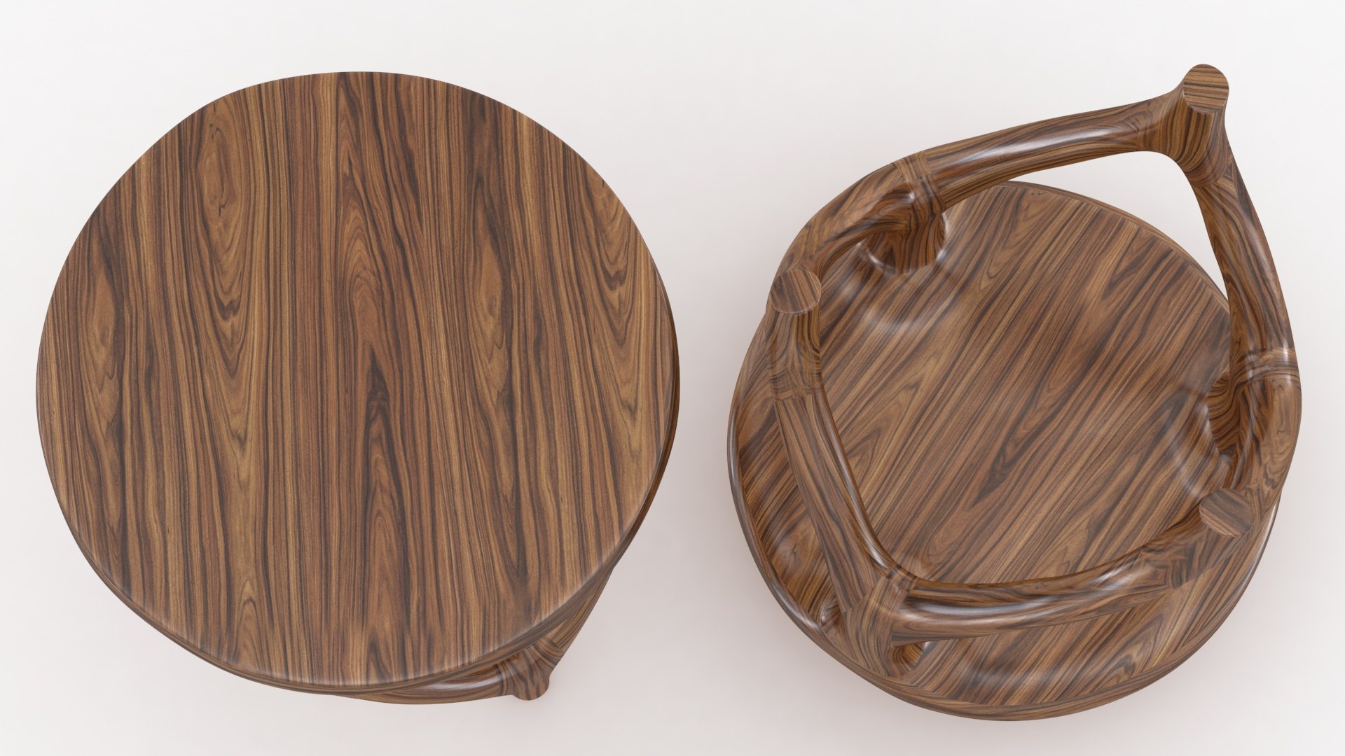 Modern Table Walnut Wood 3D Model - TurboSquid 2003437