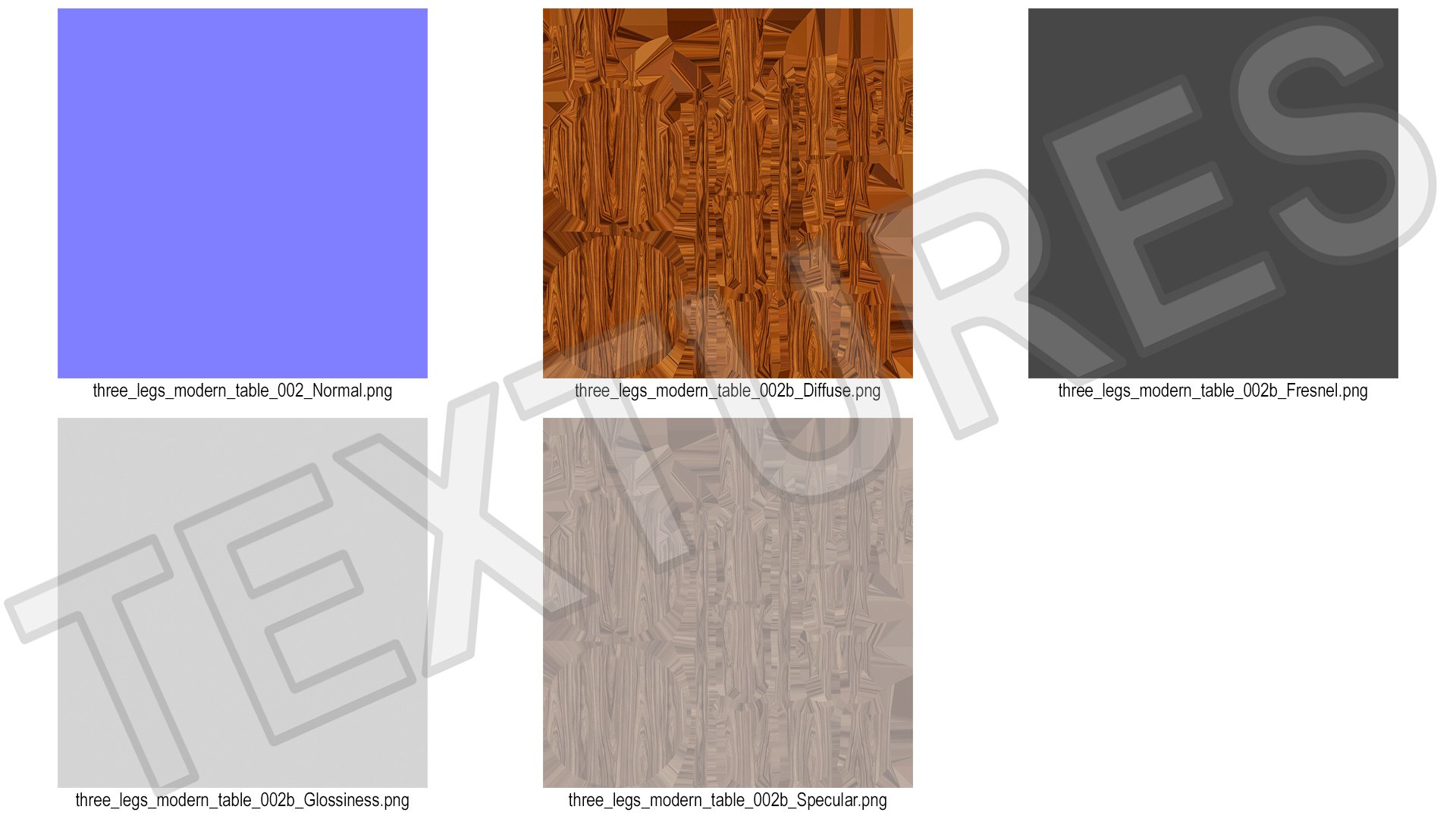 Modern Table Walnut Wood 3D Model - TurboSquid 2003437