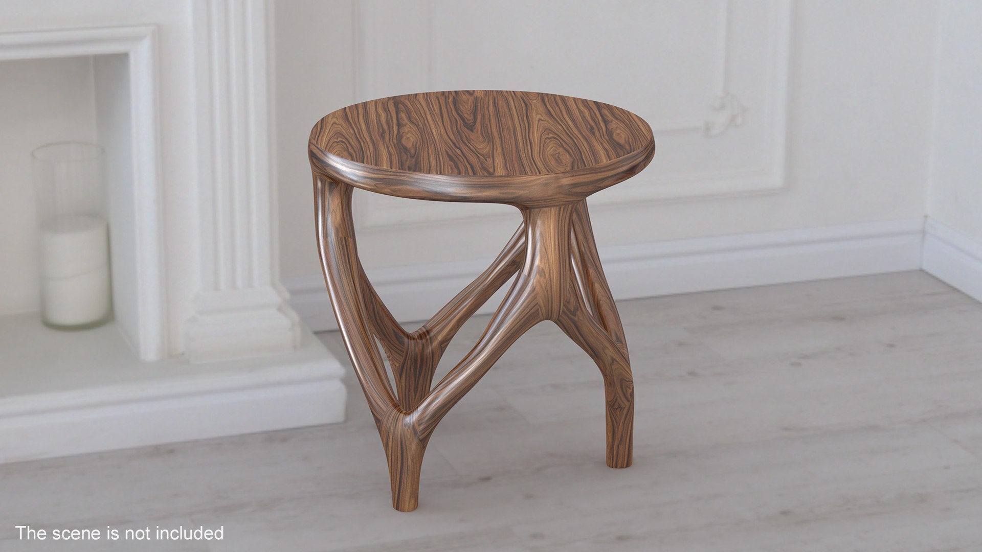 Modern Table Walnut Wood 3D Model - TurboSquid 2003437