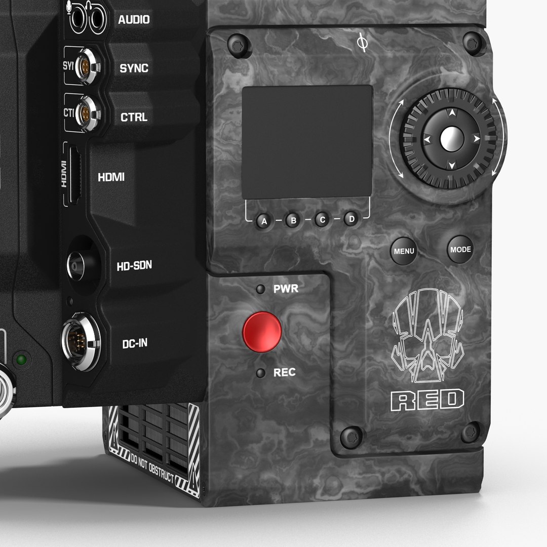 Red Weapon Dragon 6k 3d Model