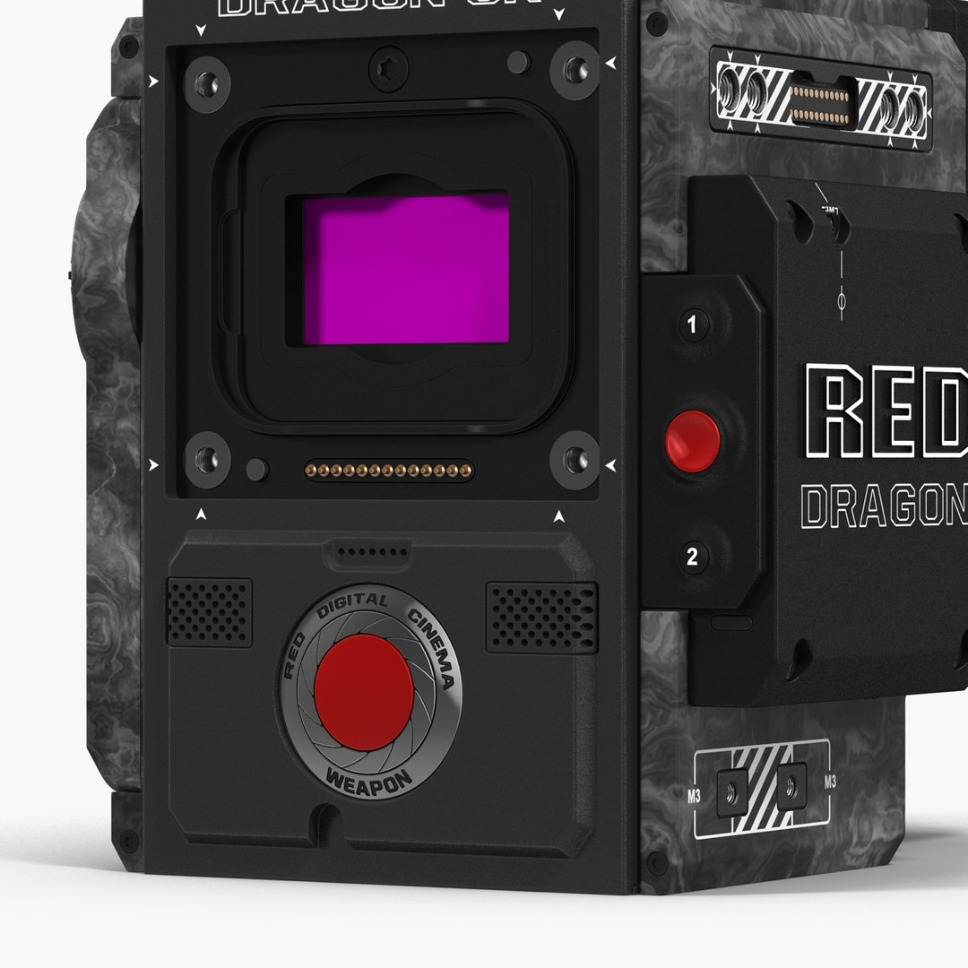 red weapon dragon 6k 3d model