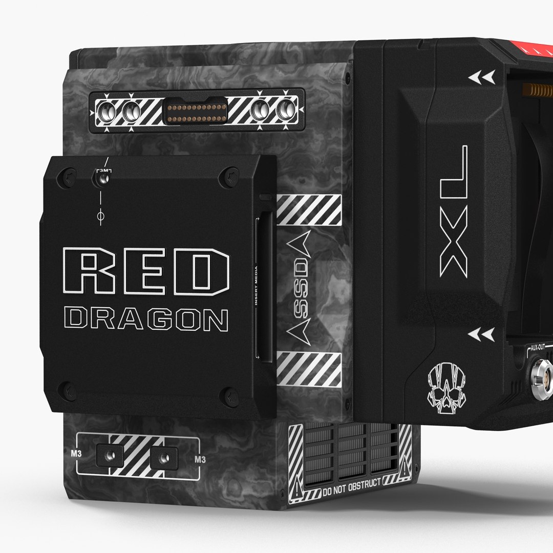 red weapon dragon 6k 3d model