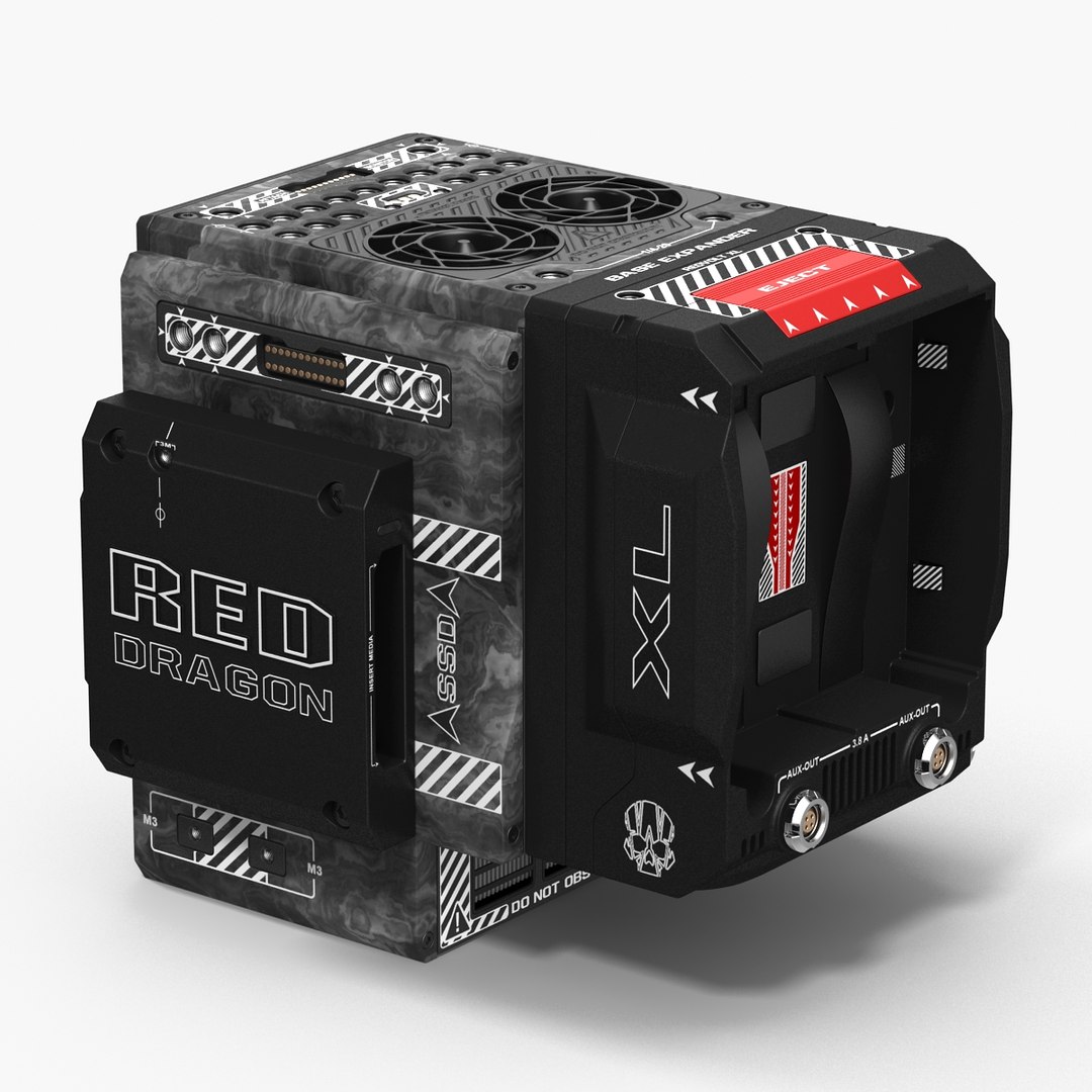 Red Weapon Dragon 6k 3d Model