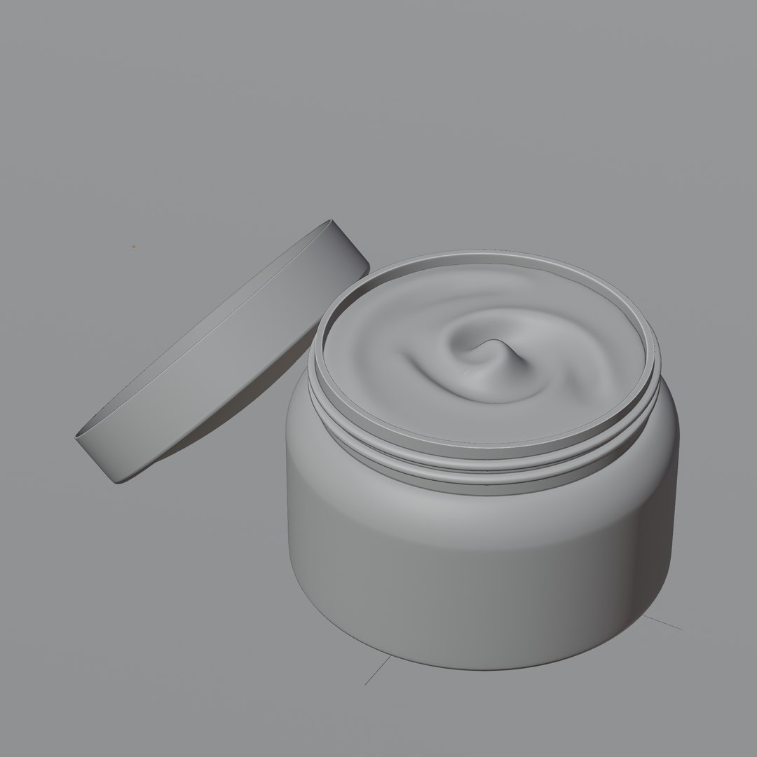 3D Cream Jar 21 Model - TurboSquid 1962777