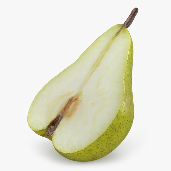 3D Pear Half - TurboSquid 1787595