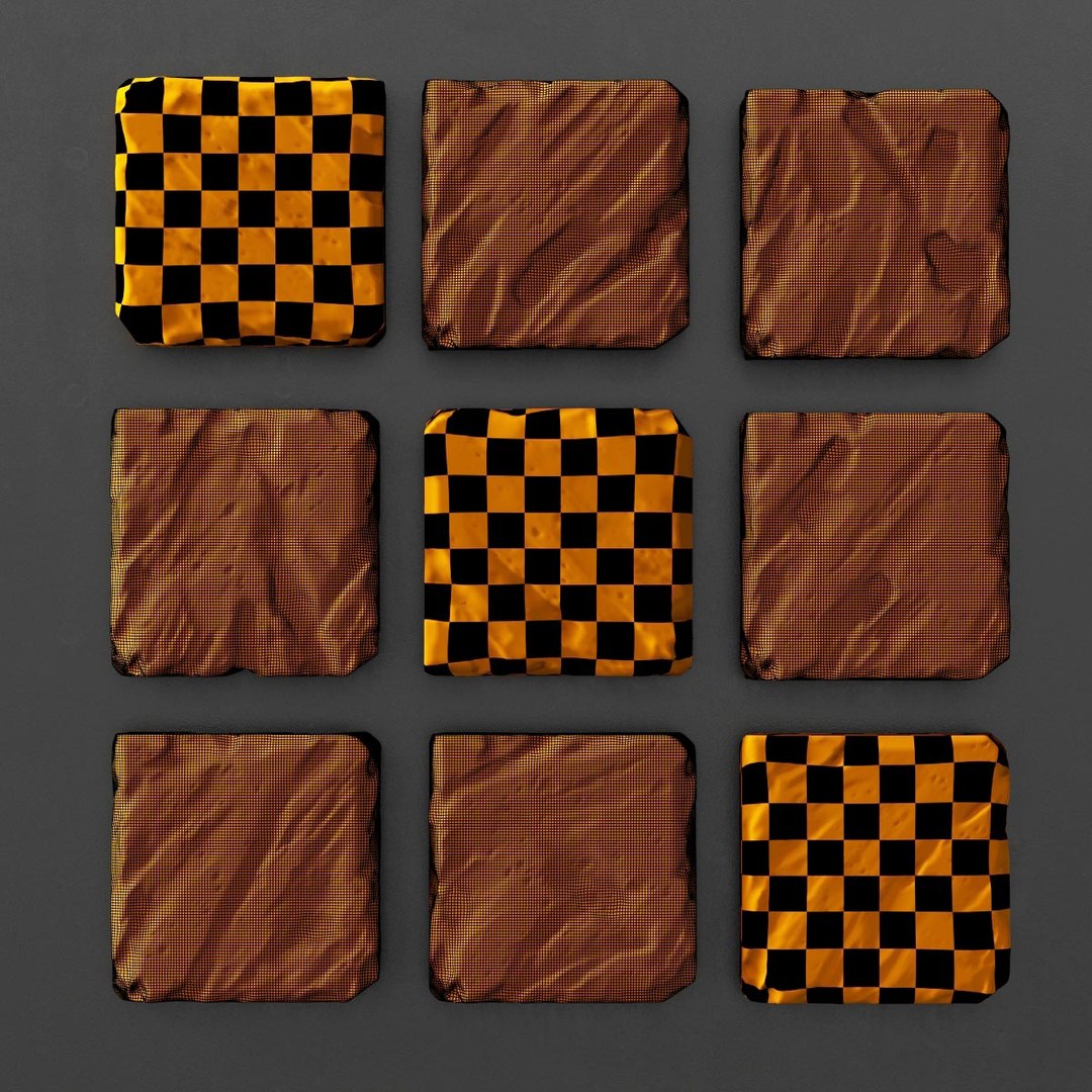 3D Stone Cube Panel Old - TurboSquid 1833343