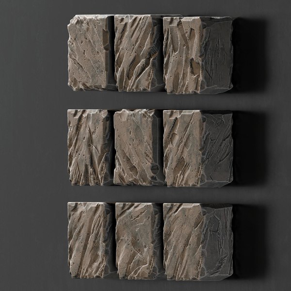 3D Stone cube panel old - TurboSquid 1833343