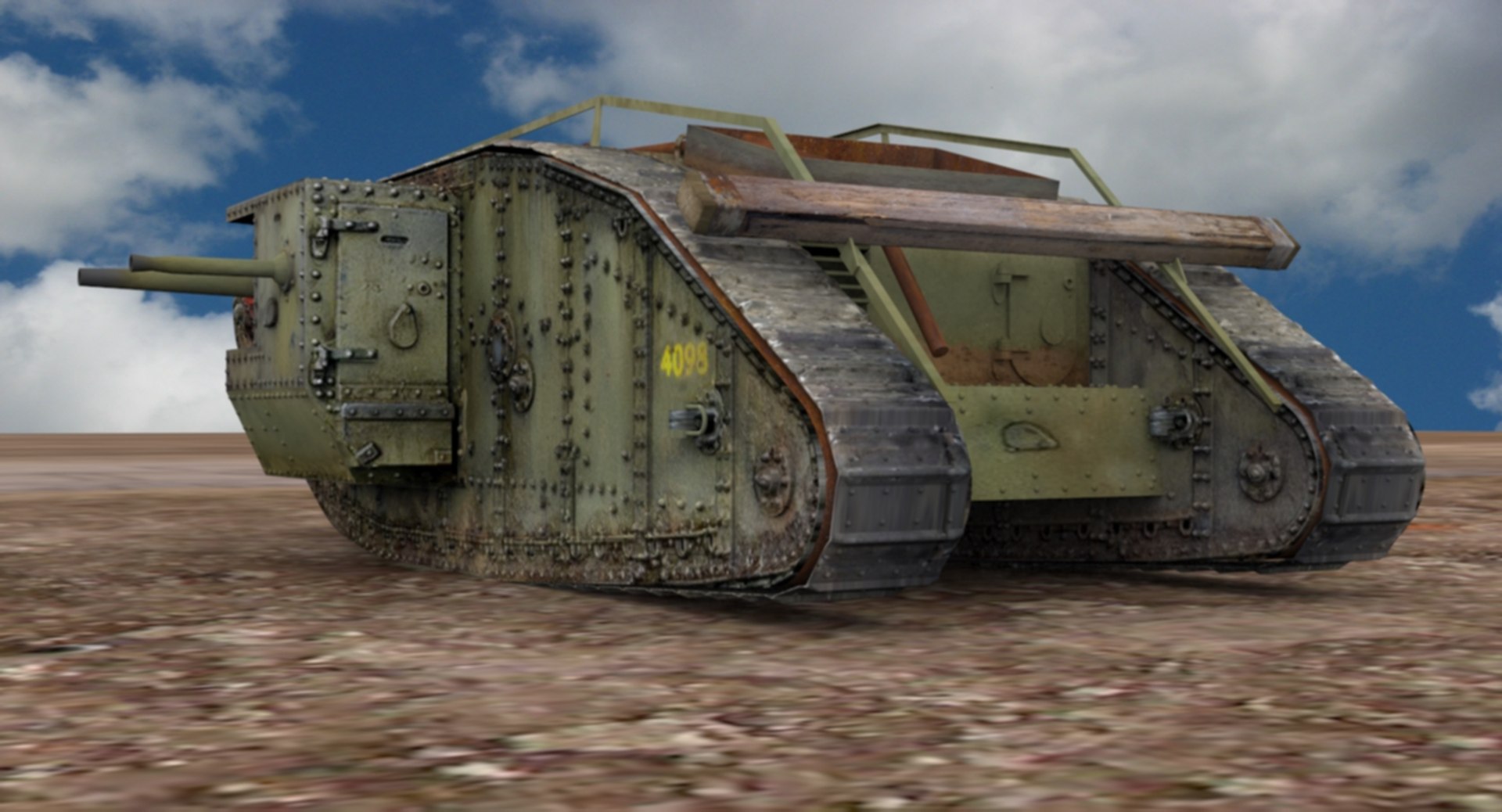 British Tank 3D Model - TurboSquid 1198674