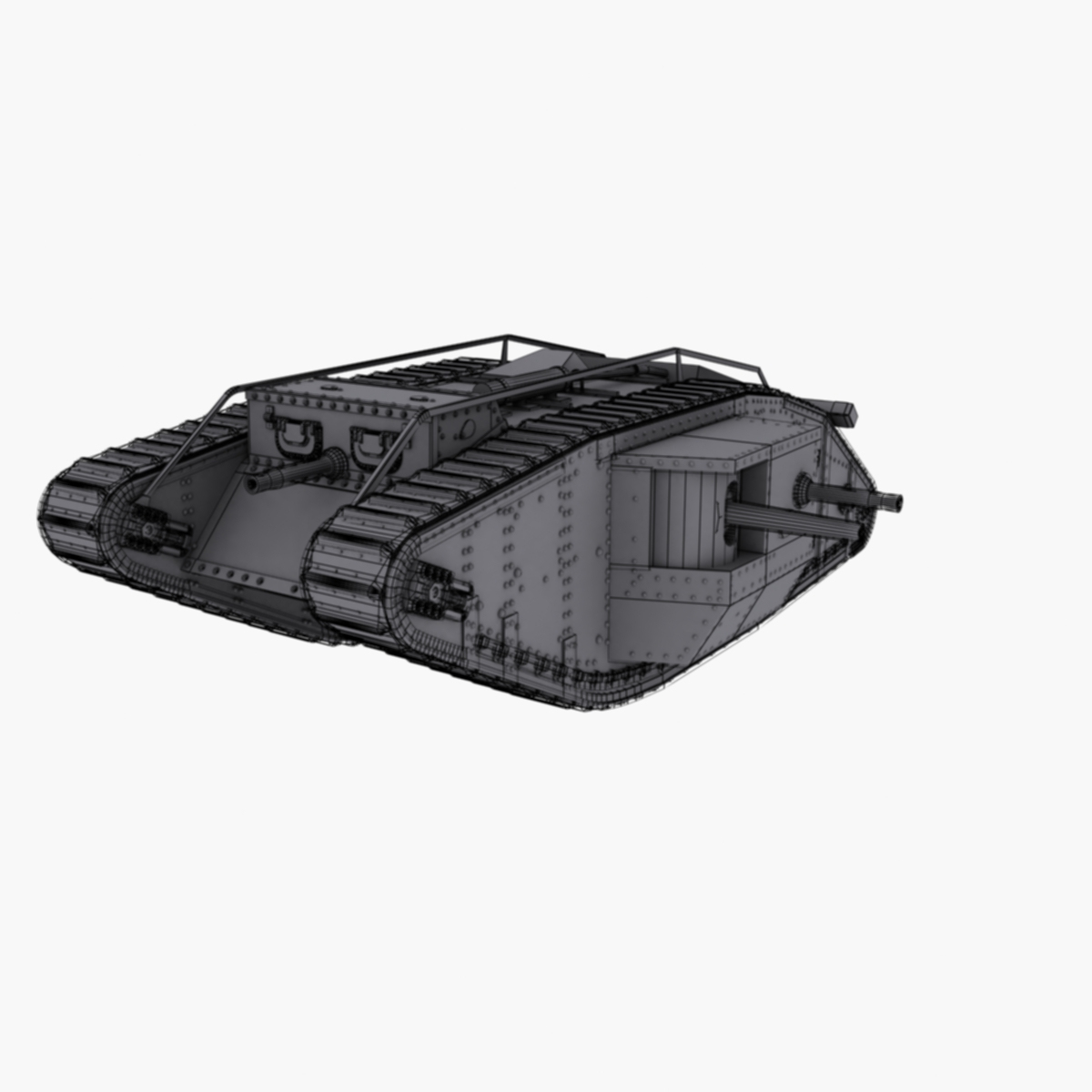 modelo 3d WW1 MkIV Tank - TurboSquid 1198674