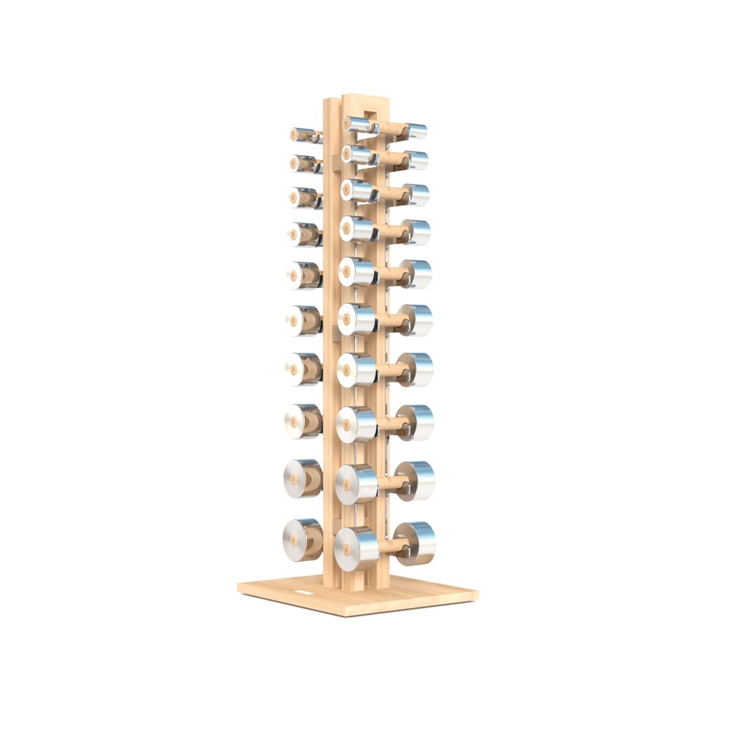Free Paragon Studio Gym Hand Weights Tree Rack 10 Pair 3D Model ...