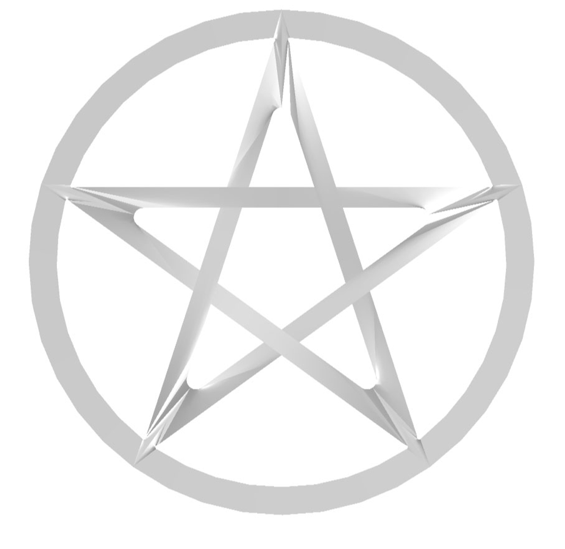 free pentagram 3d model