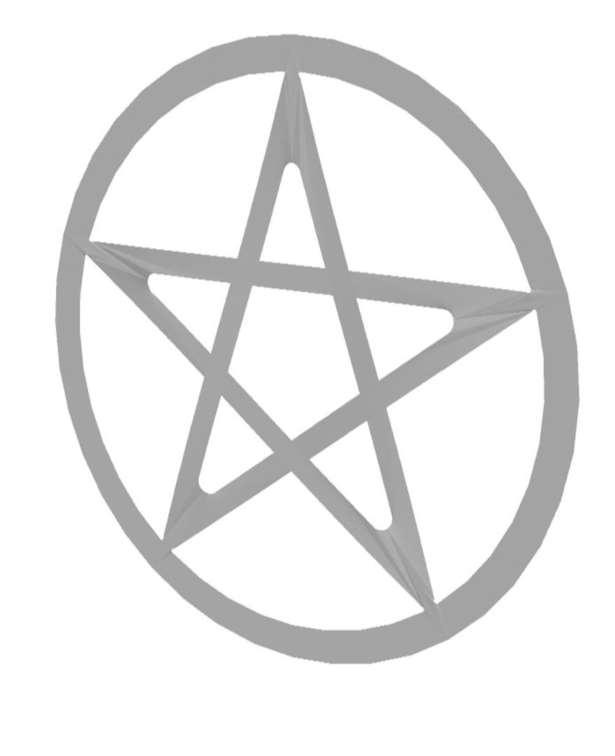 free pentagram 3d model