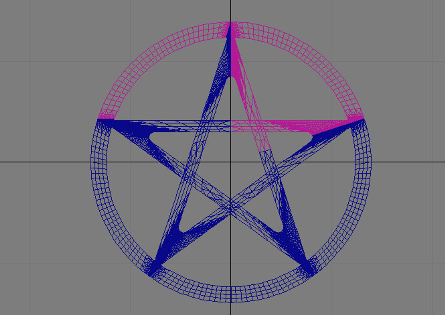 free pentagram 3d model