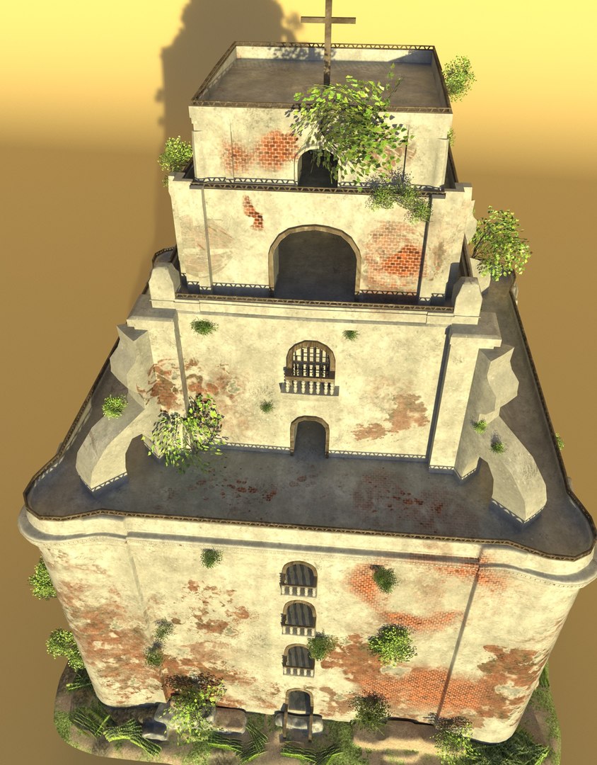 Sinking Bell Tower Model - TurboSquid 1635854