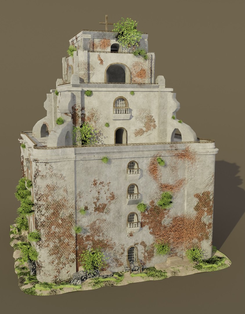 Sinking Bell Tower Model - TurboSquid 1635854