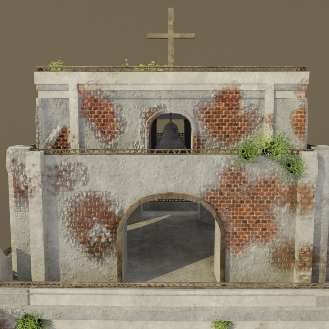 Sinking Bell Tower Model - TurboSquid 1635854