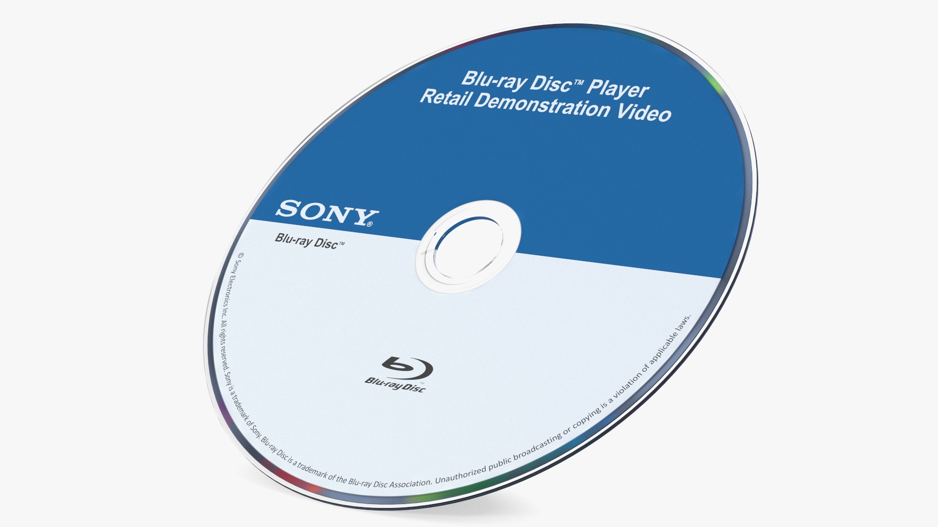 Sony Blu Ray Disc 3D Model - TurboSquid 1814917