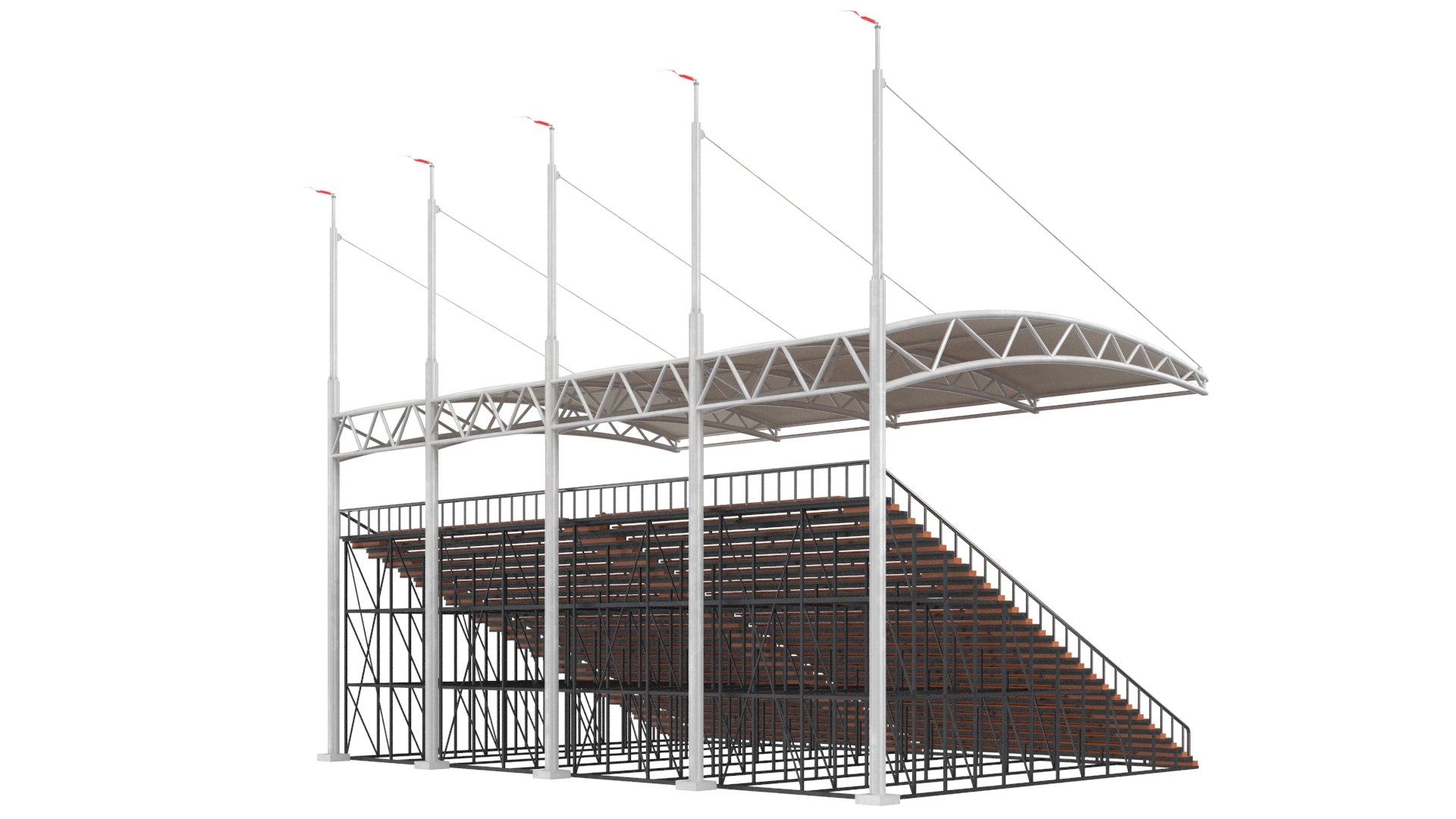 Bleacher Modeled 3D - TurboSquid 1453024