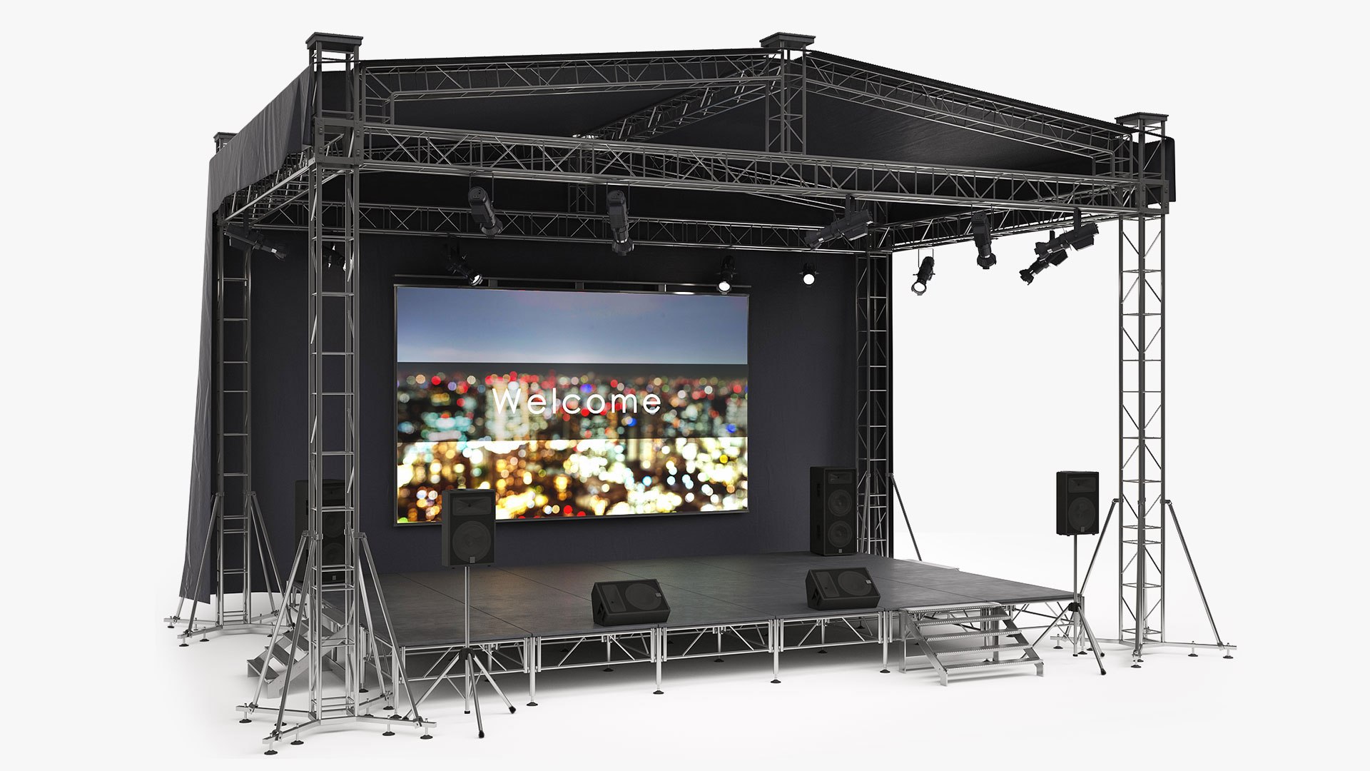 Concert Stage 3D - TurboSquid 1571361