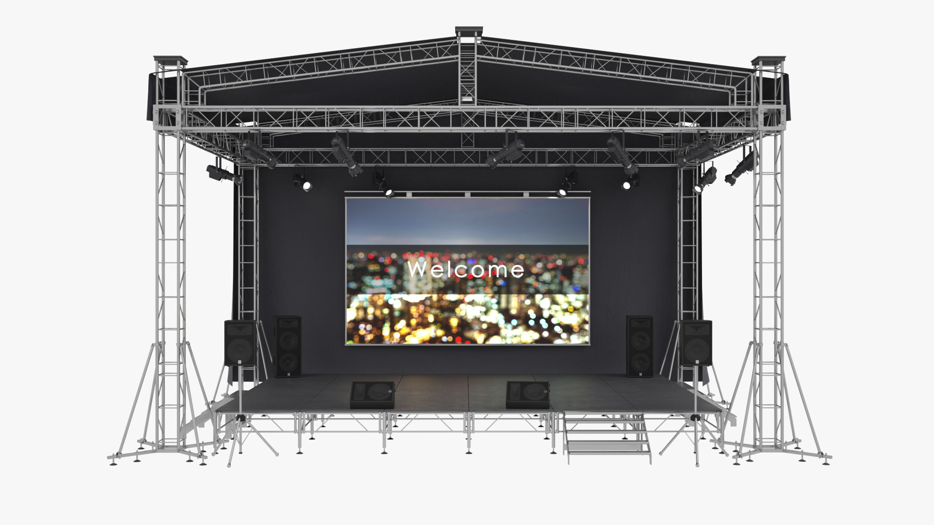 Concert Stage 3D - TurboSquid 1571361