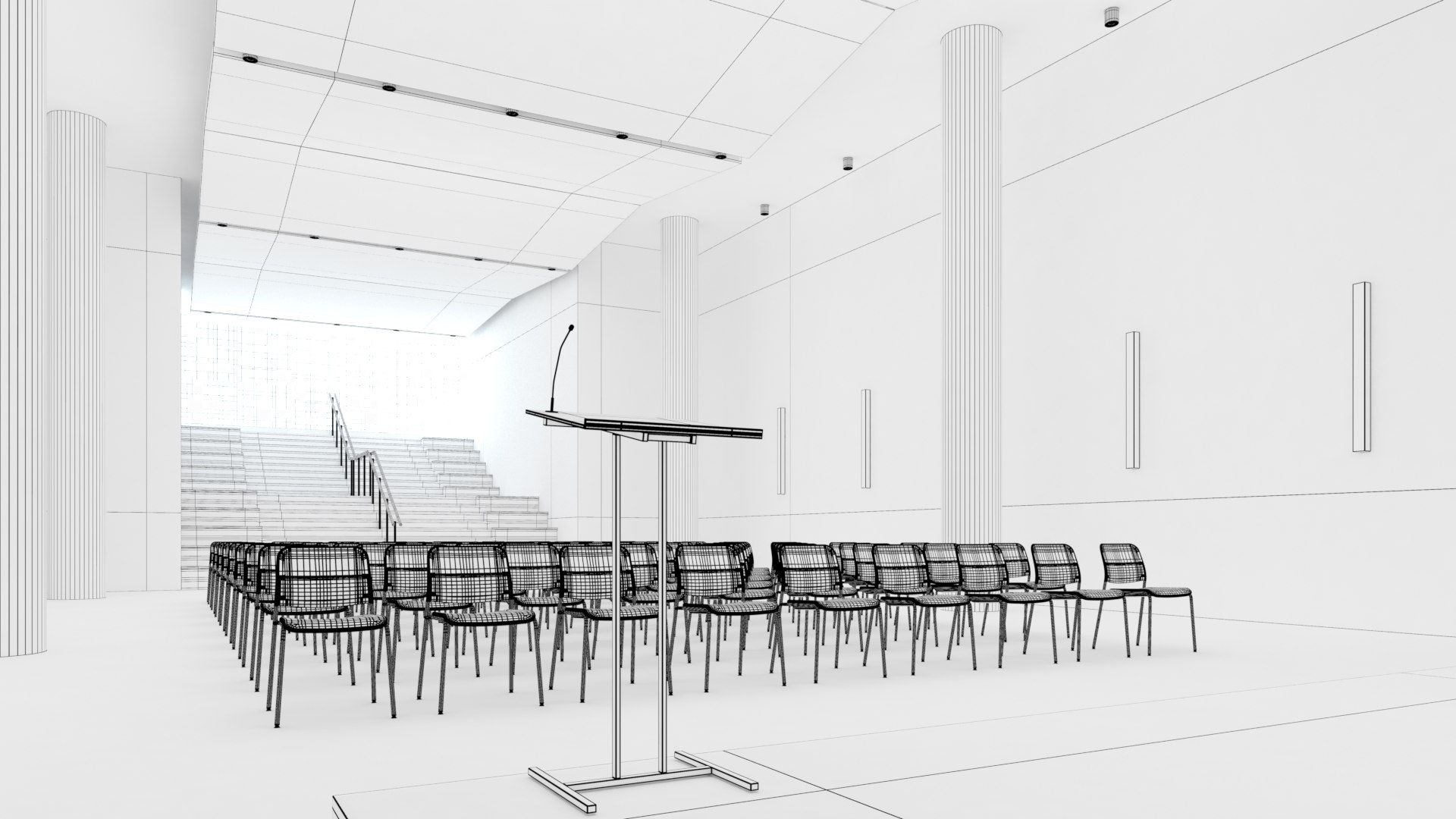 Auditorium 6 3D Model - TurboSquid 2280814