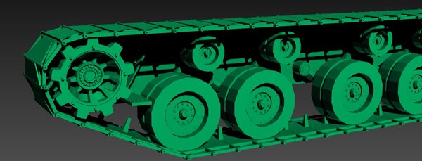 roda de tanque Modelo 3D - TurboSquid 857565
