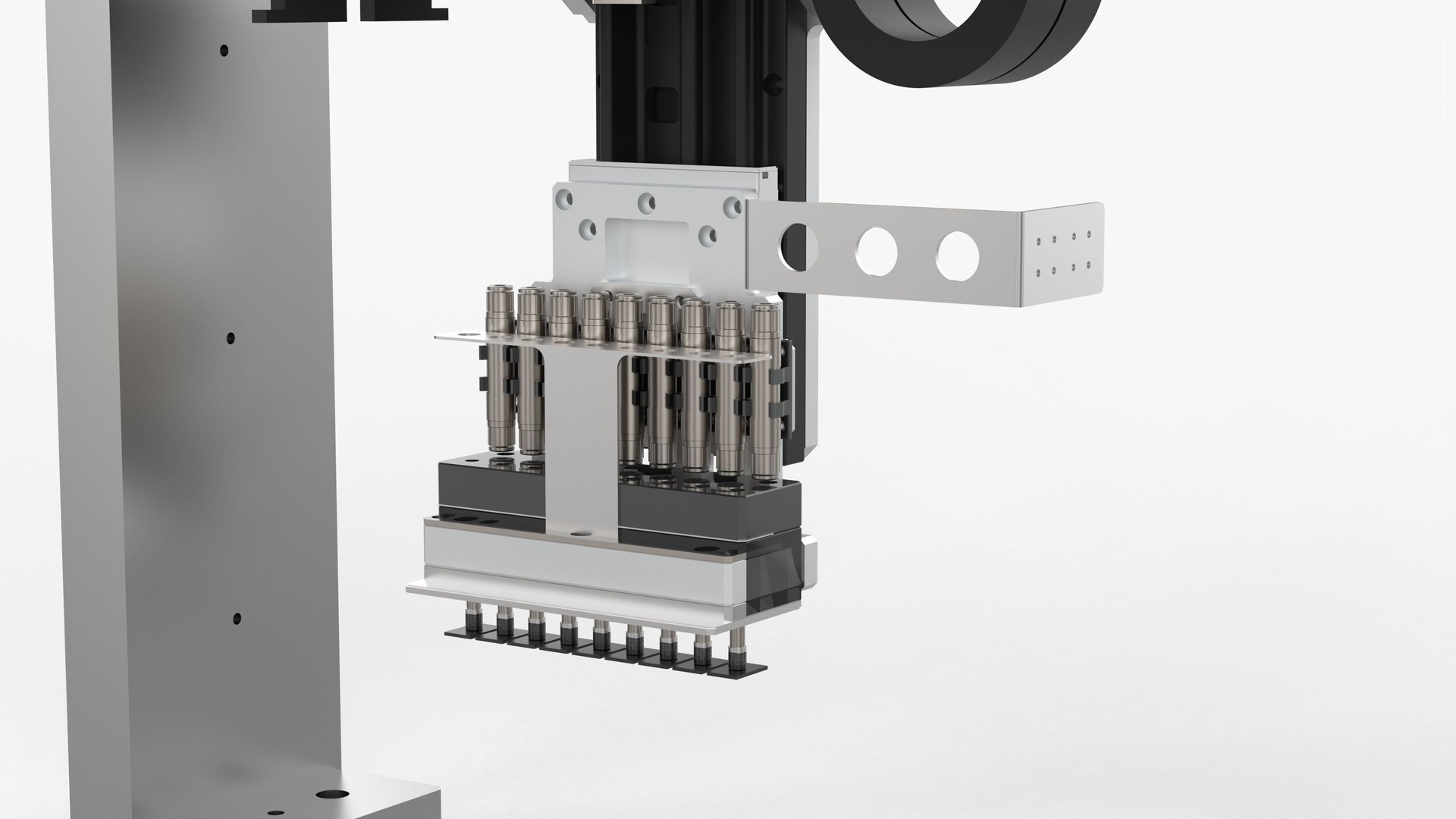 3D Model Double Station Multi Nozzle Gantry Pick And Place Mechanism ...