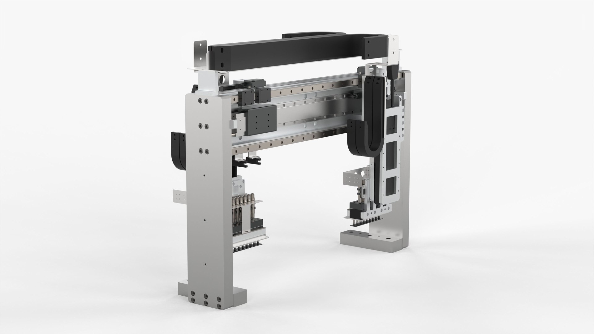 3D Model Double Station Multi Nozzle Gantry Pick And Place Mechanism ...