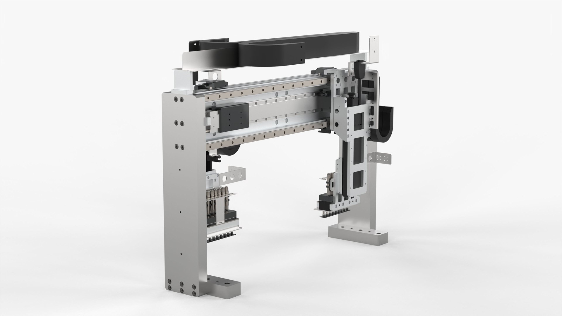 3D Model Double Station Multi Nozzle Gantry Pick And Place Mechanism ...
