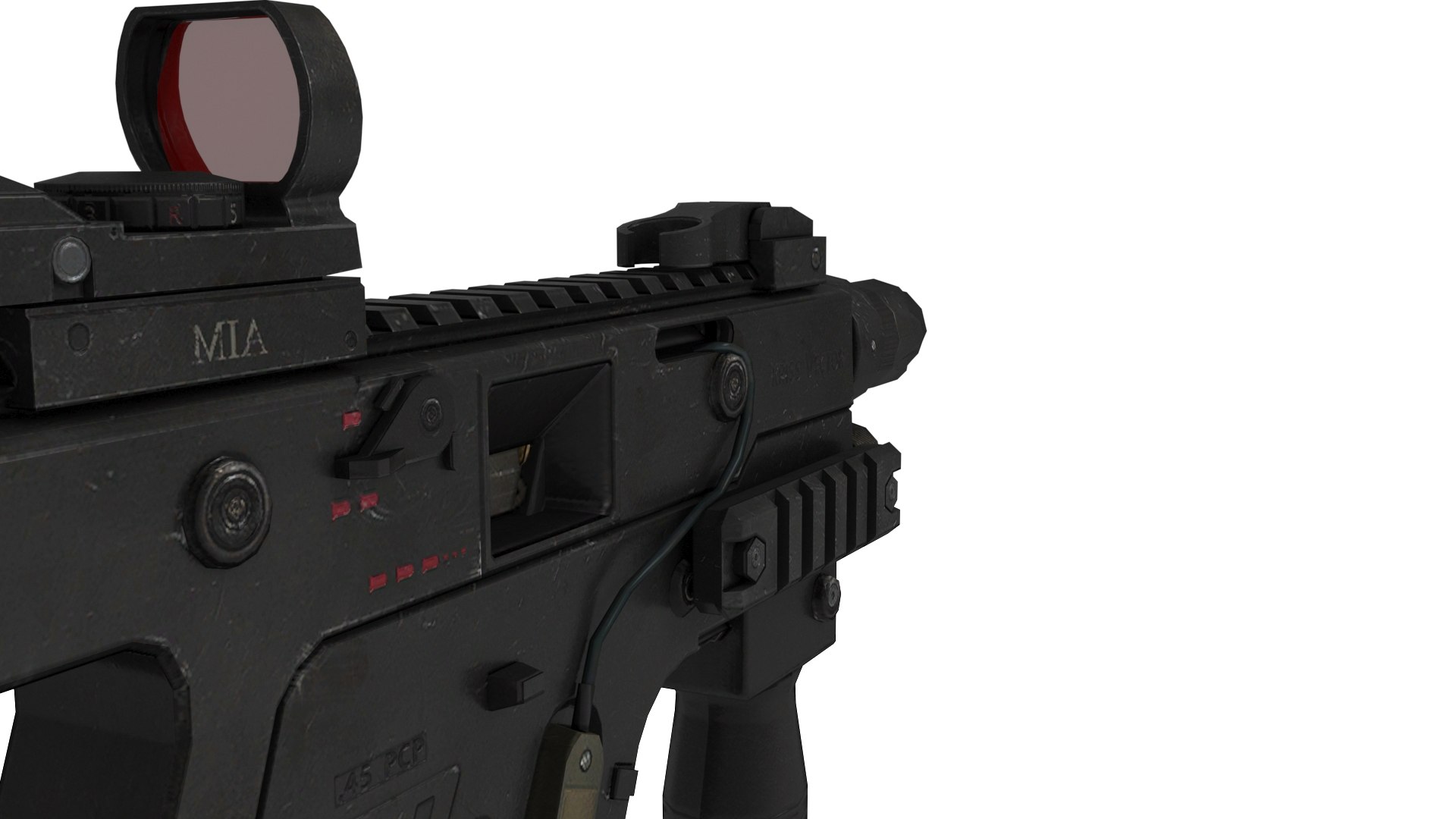 3D Vector Gun V - TurboSquid 1688964