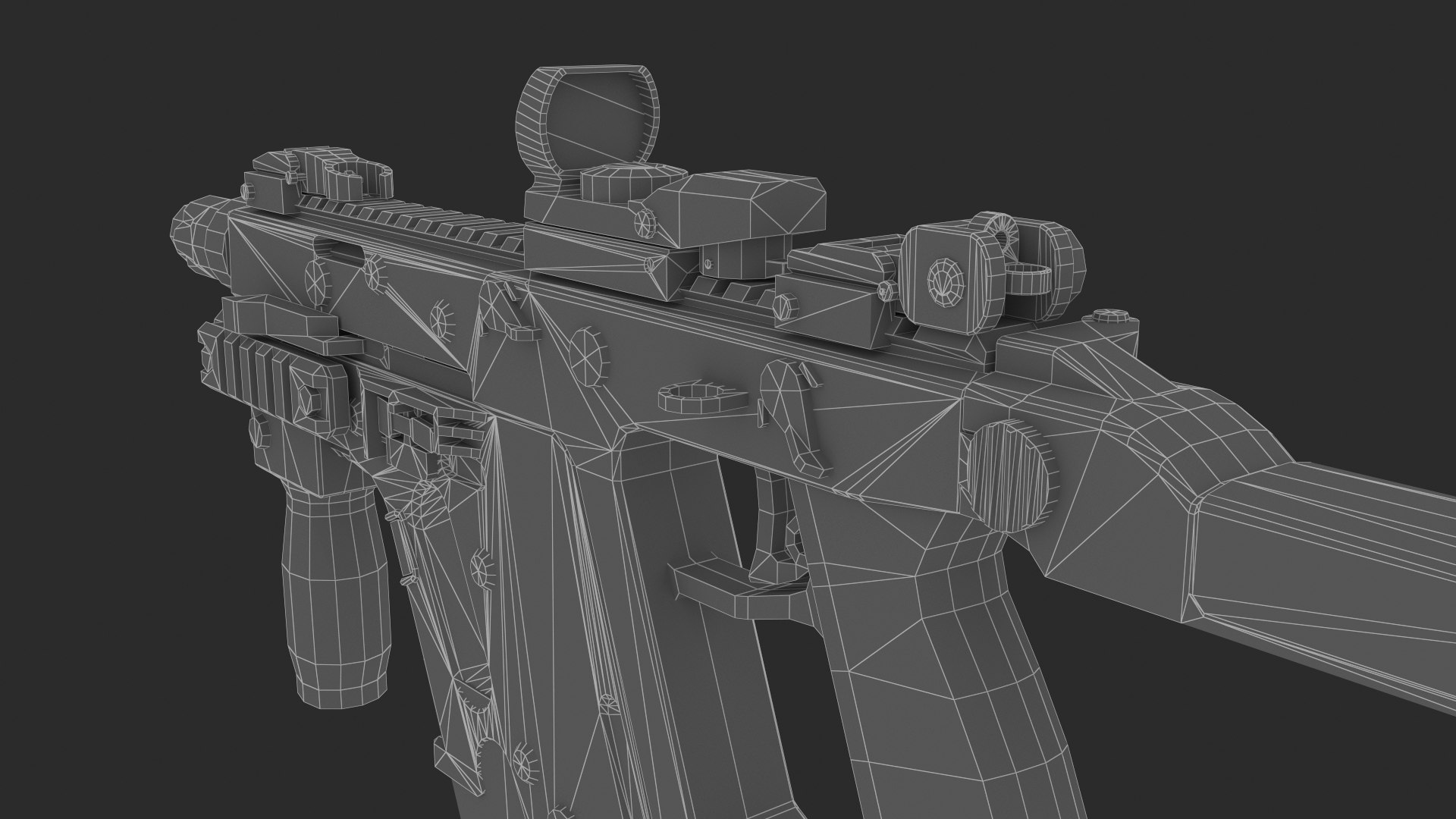 3D Vector Gun V - TurboSquid 1688964
