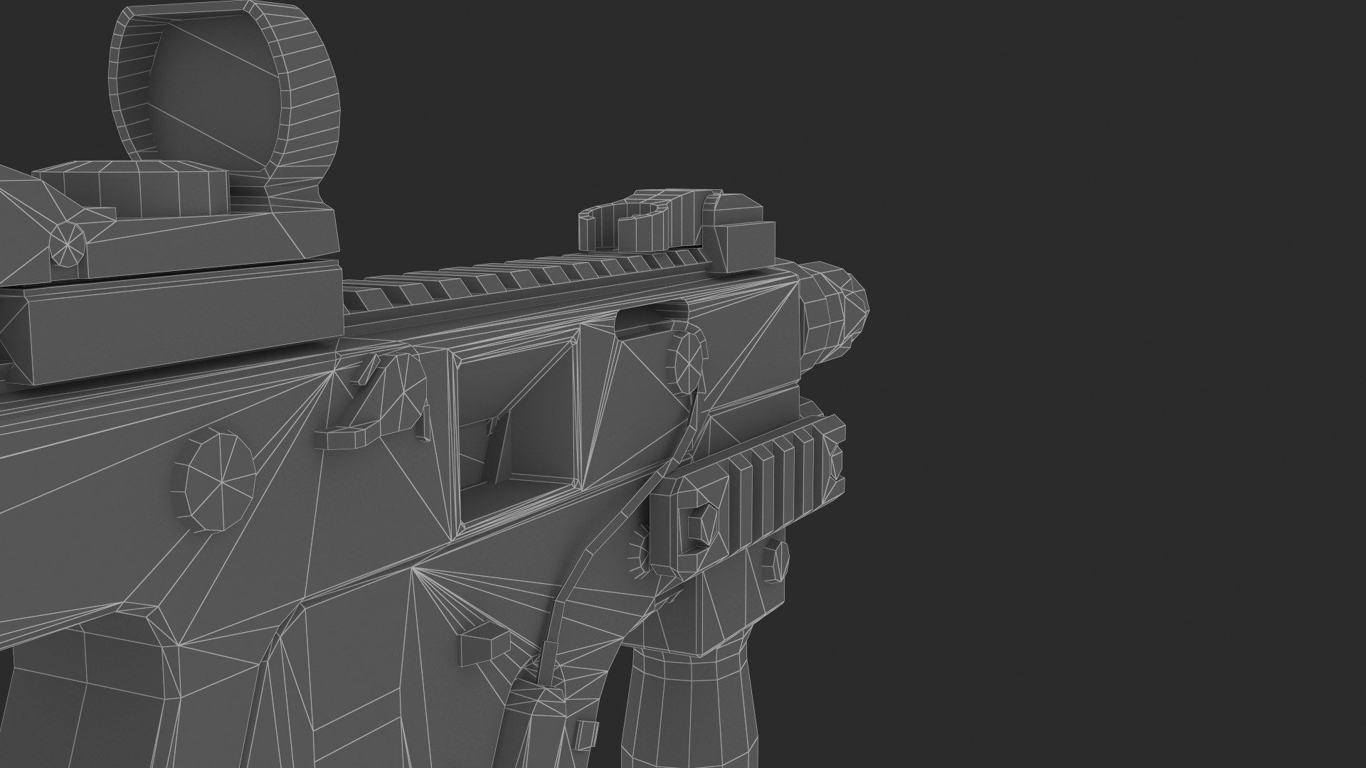 3D Vector Gun V - TurboSquid 1688964