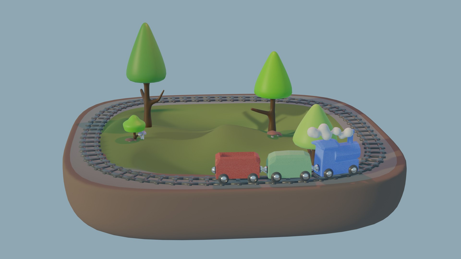 3D Animated Toy Train 3D Model - TurboSquid 1865261