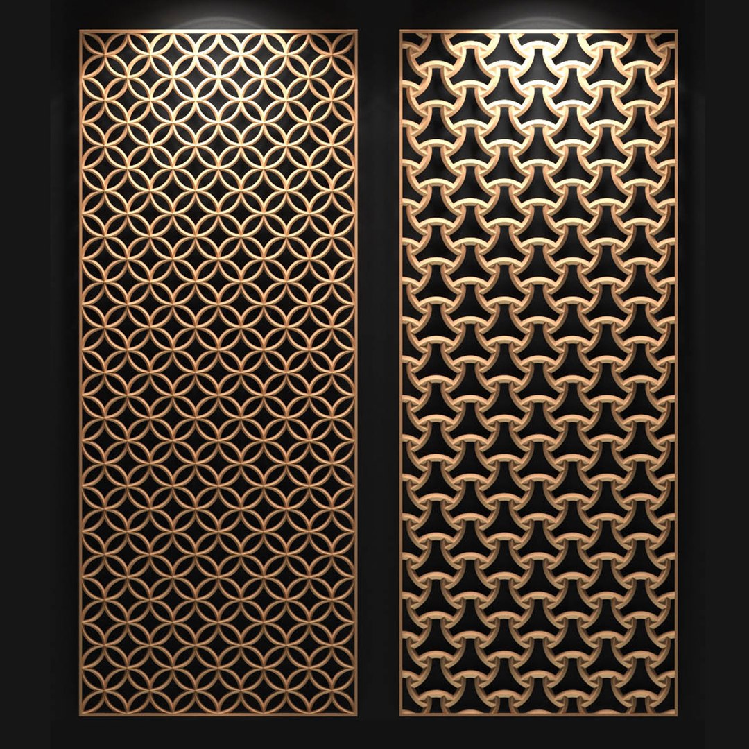 3D Decorative Partitions Patterns - TurboSquid 1351904