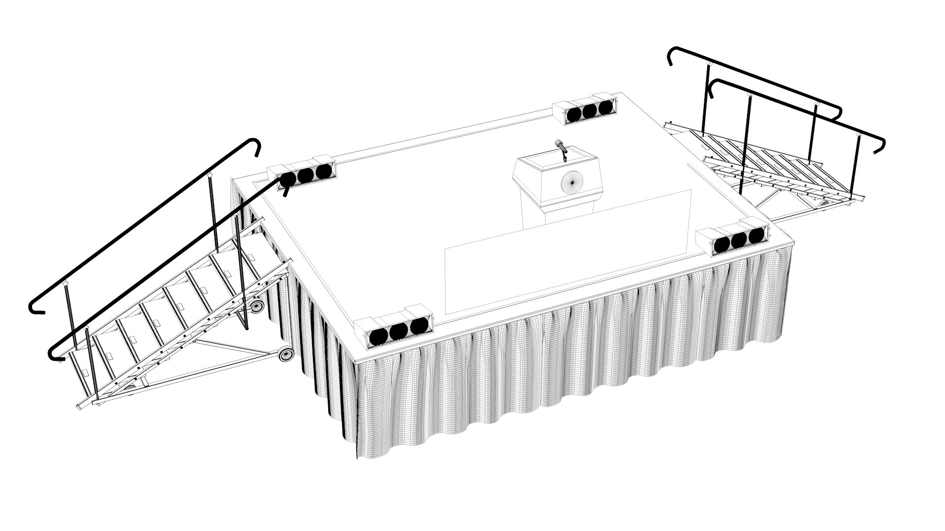Presidential Stage Model - TurboSquid 1947763