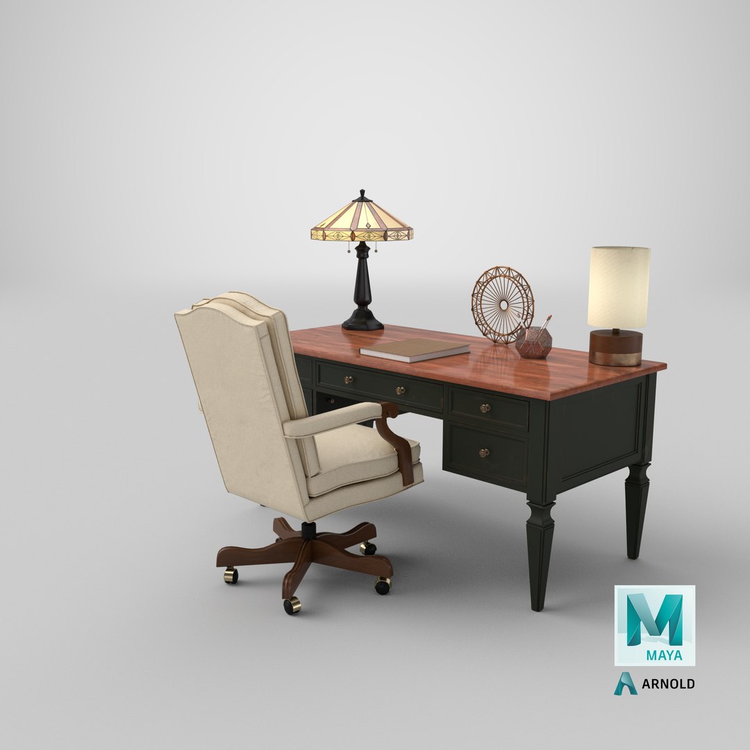 3D model classical office 02 - TurboSquid 1534737