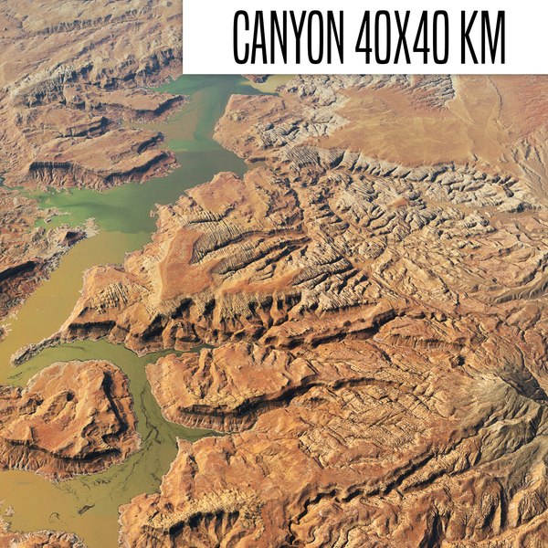 3D canyon - TurboSquid 1431092