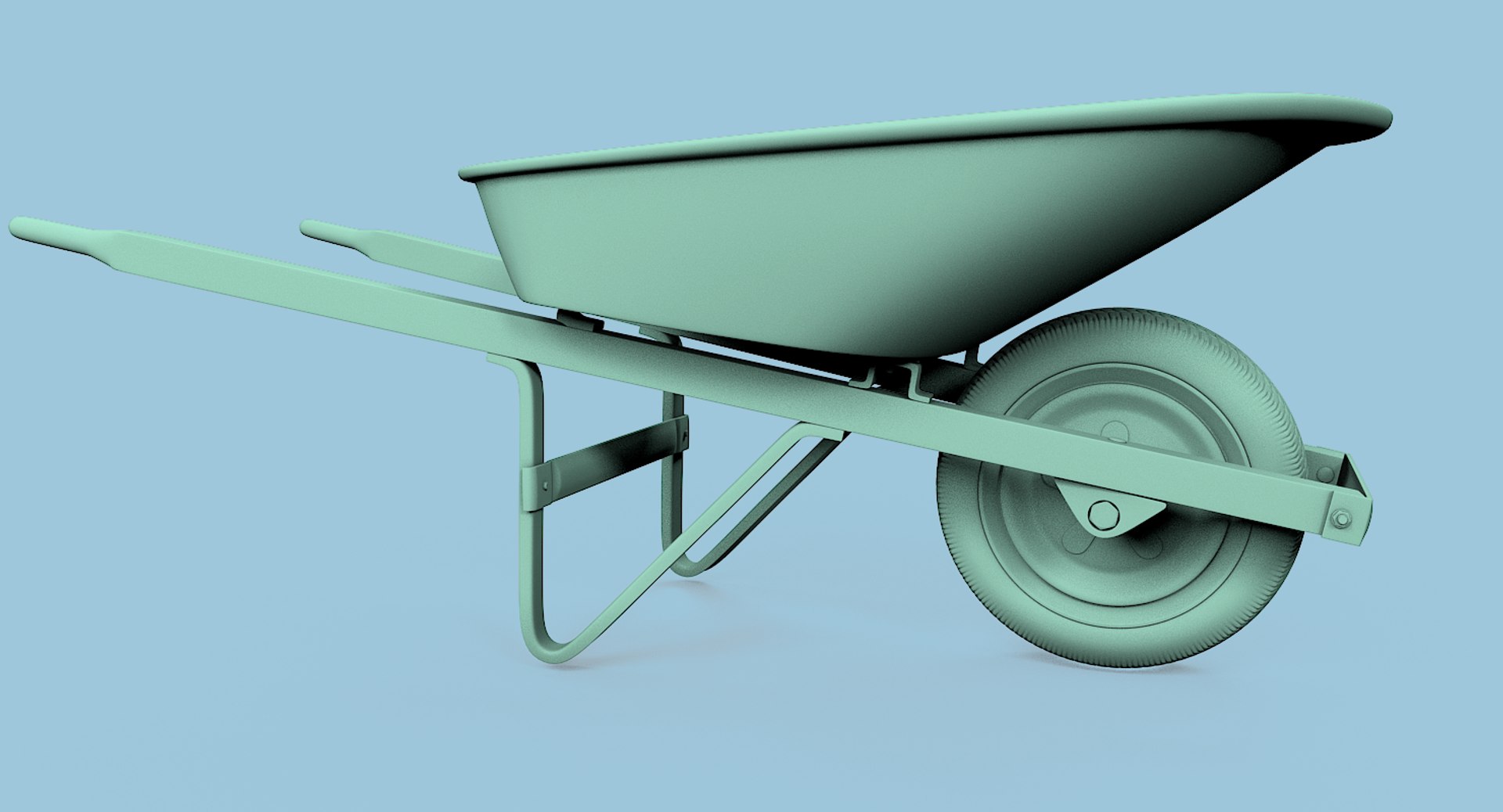 3d Model Wheelbarrow Build Industry
