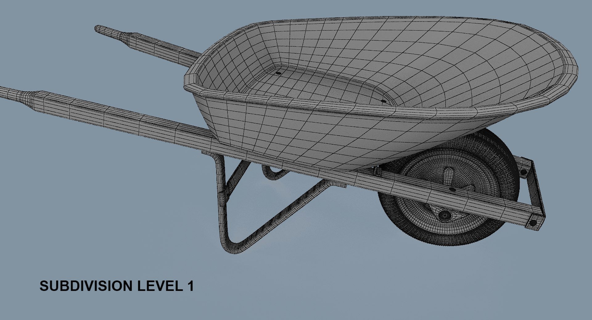 3d Model Wheelbarrow Build Industry