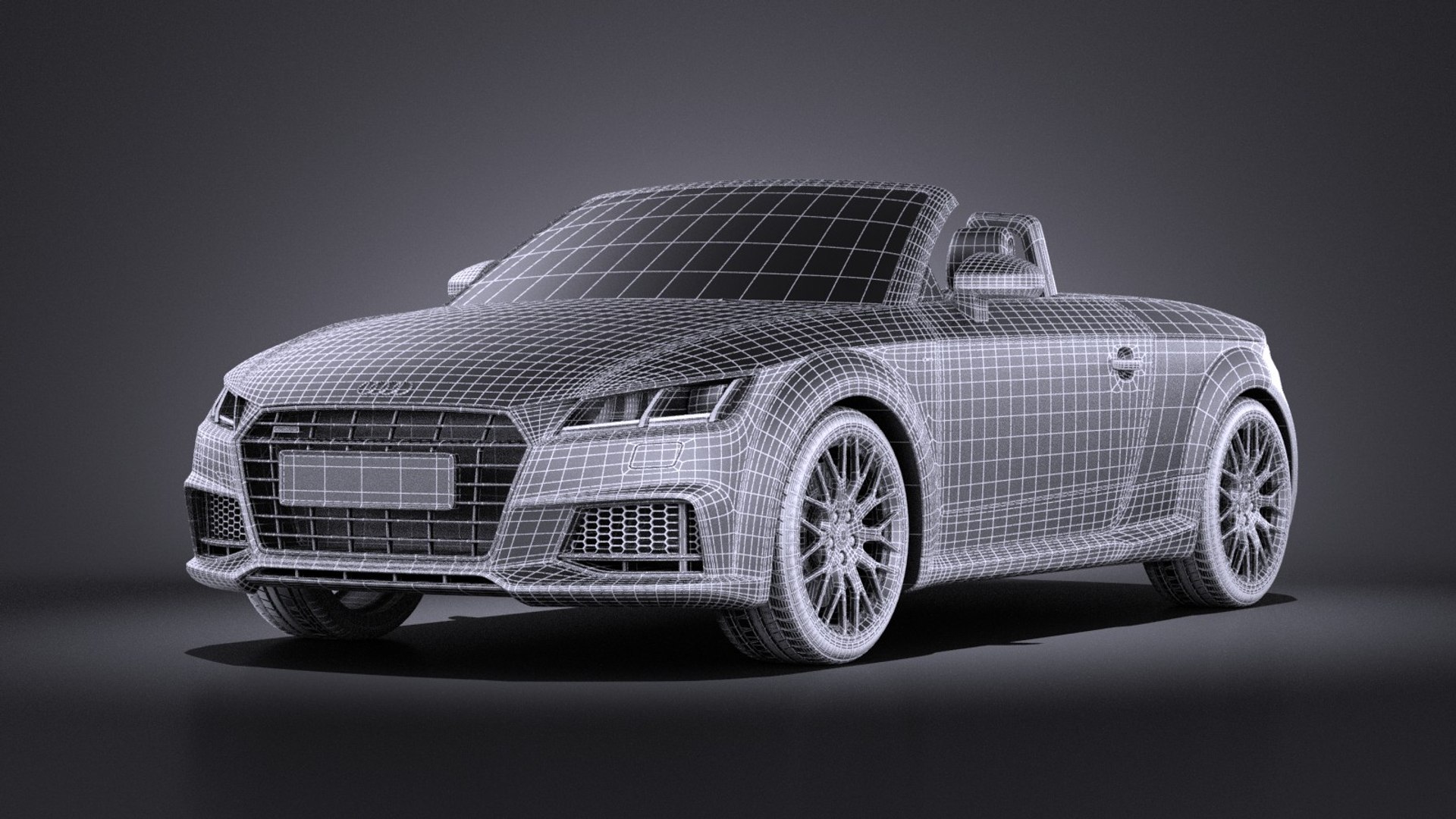 3d model of 2015 roadster audi